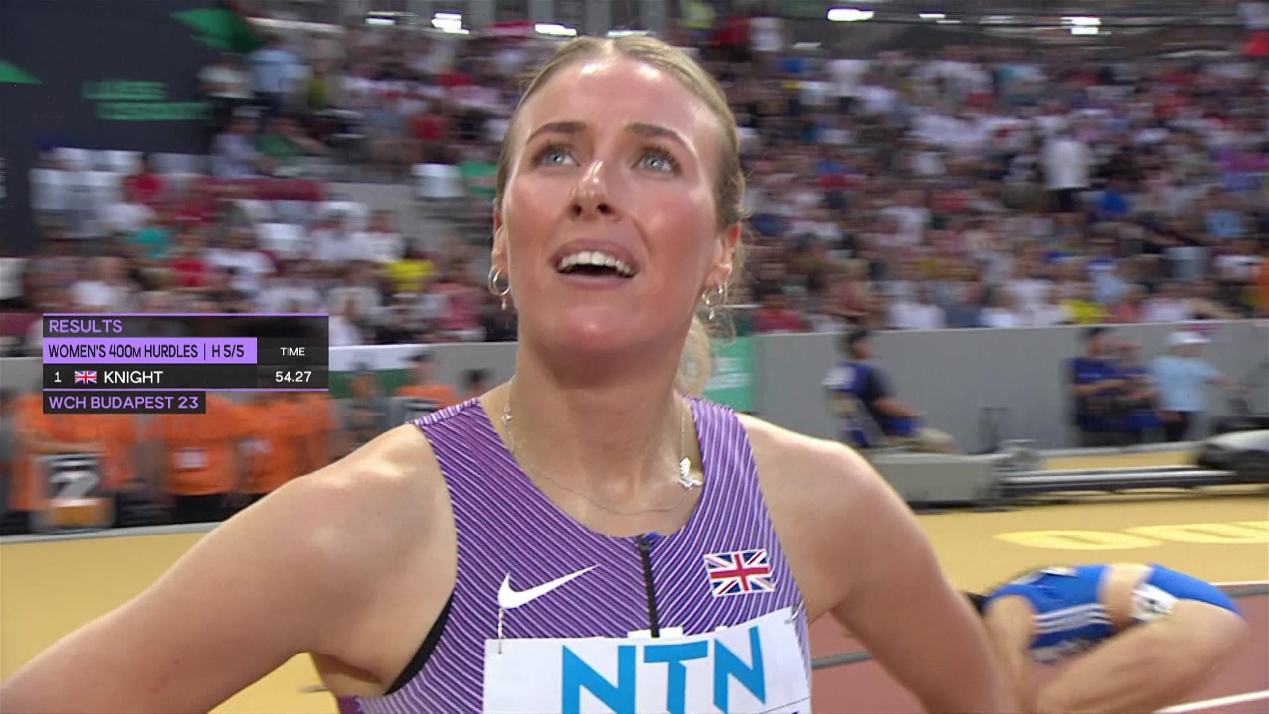 Jessie Knight wins 400m hurdles heat to qualify for semi-finals at ...