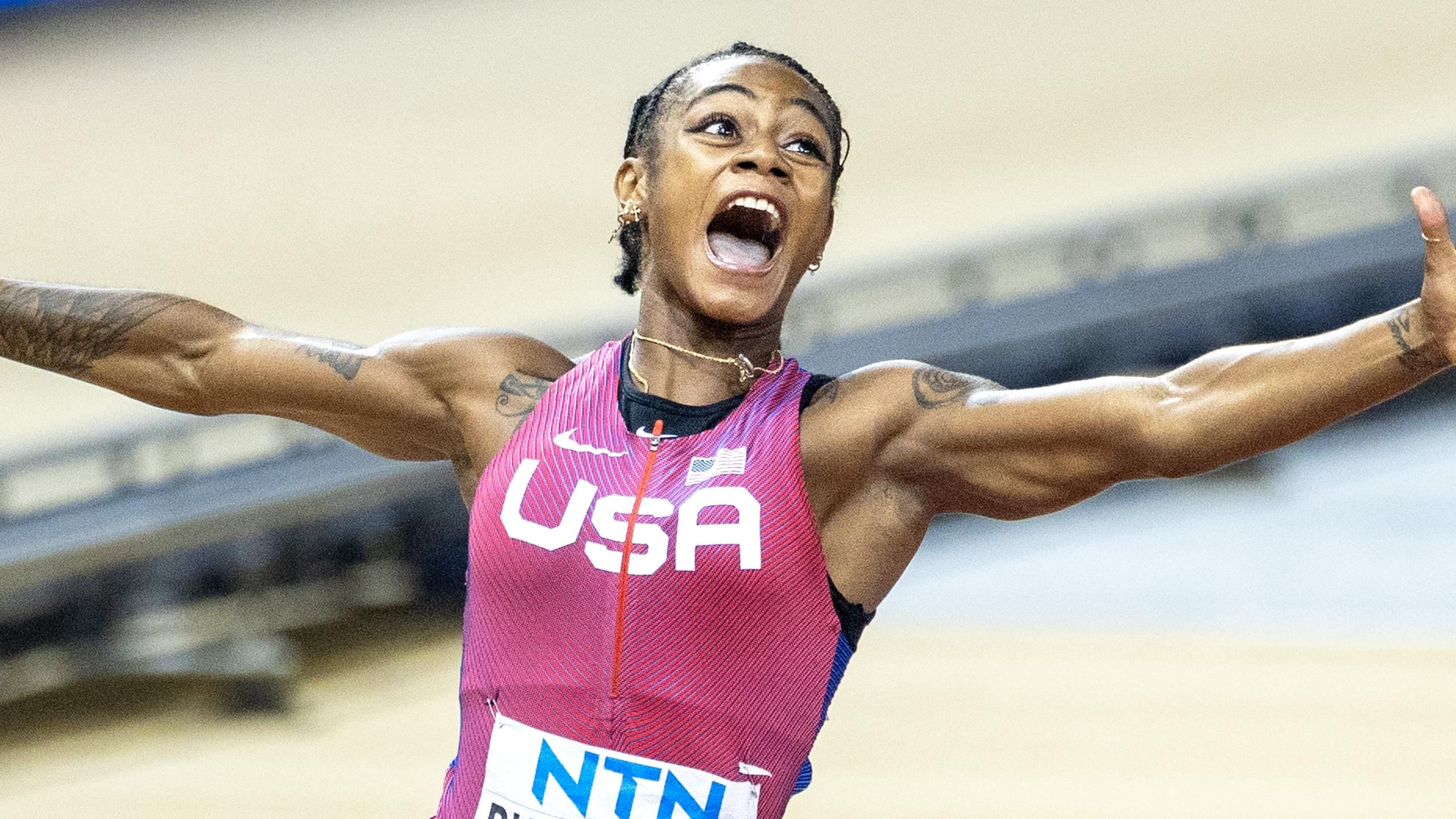 Sha'Carri Richardson wins 100m gold ahead of Shericka Jackson with ...