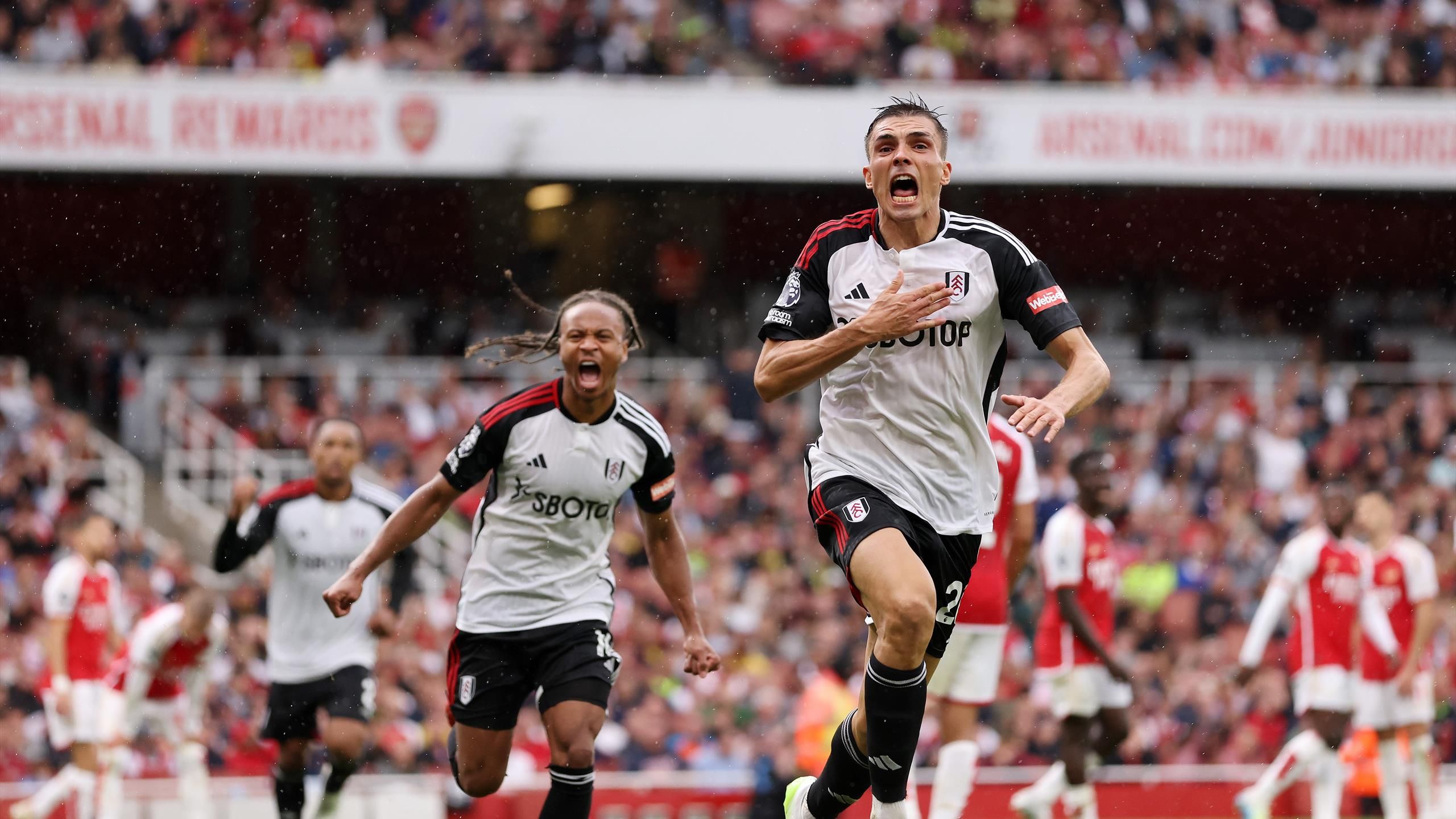 Arsenal 2-2 Fulham - Joao Palhinha scores dramatic late equaliser as 10 ...