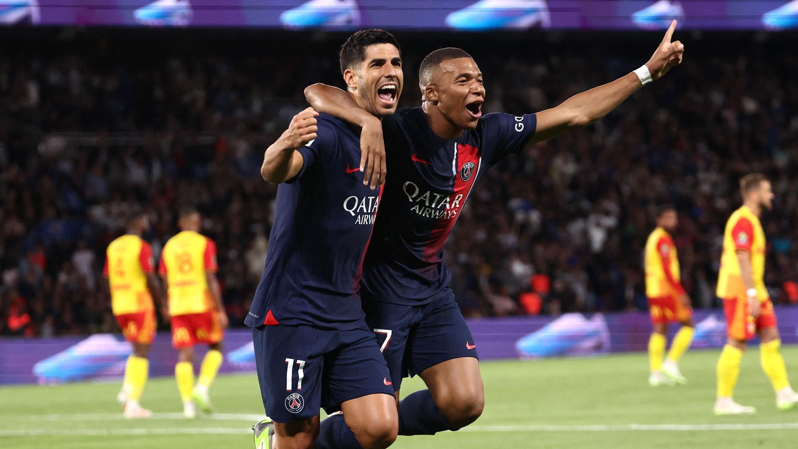 Paris Saint-Germain 3-1 Lens: Marco Asensio grabs first PSG goal in ...
