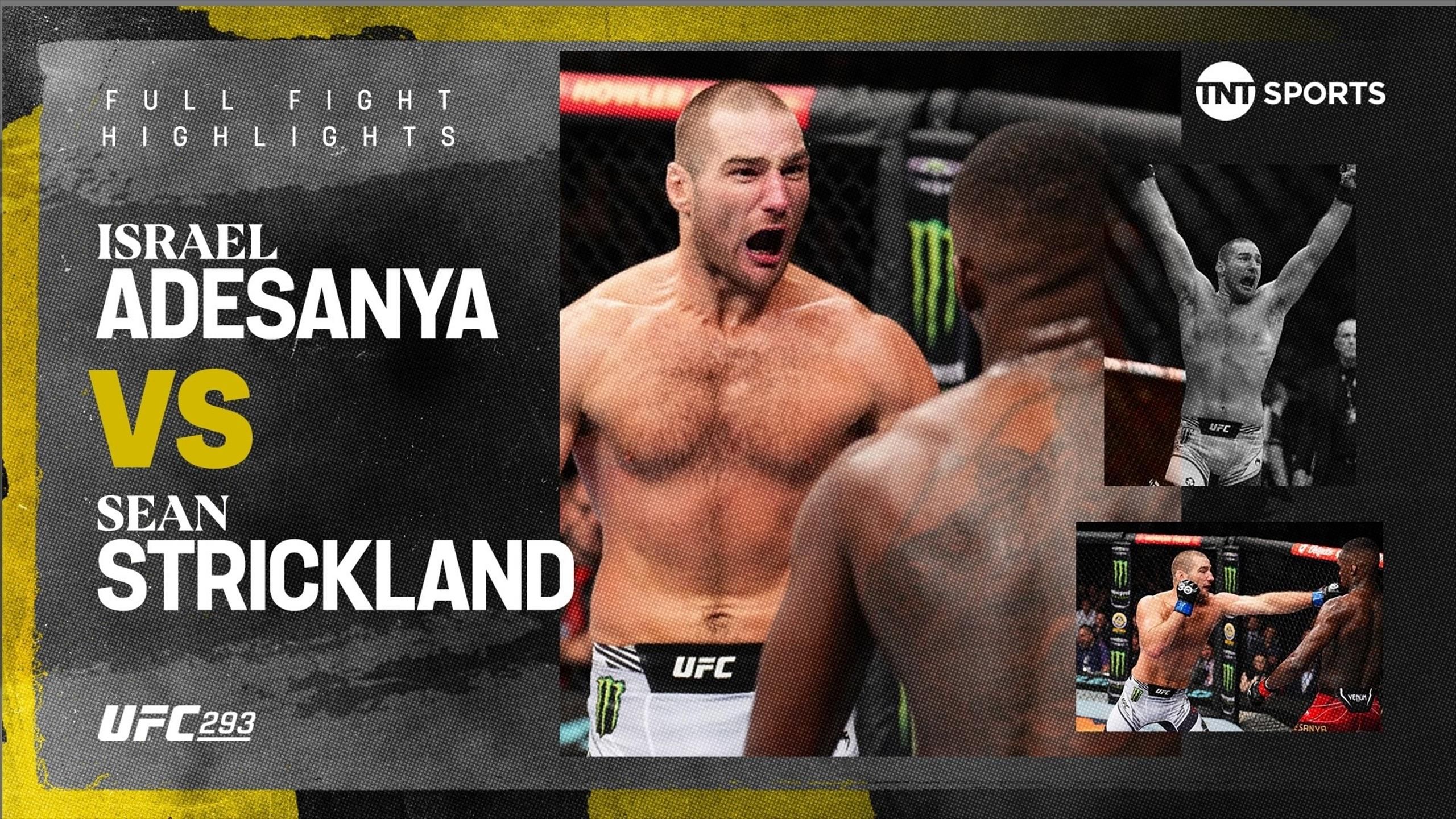 Highlights: Sean Strickland shocks Israel Adesanya at UFC 293 to win ...