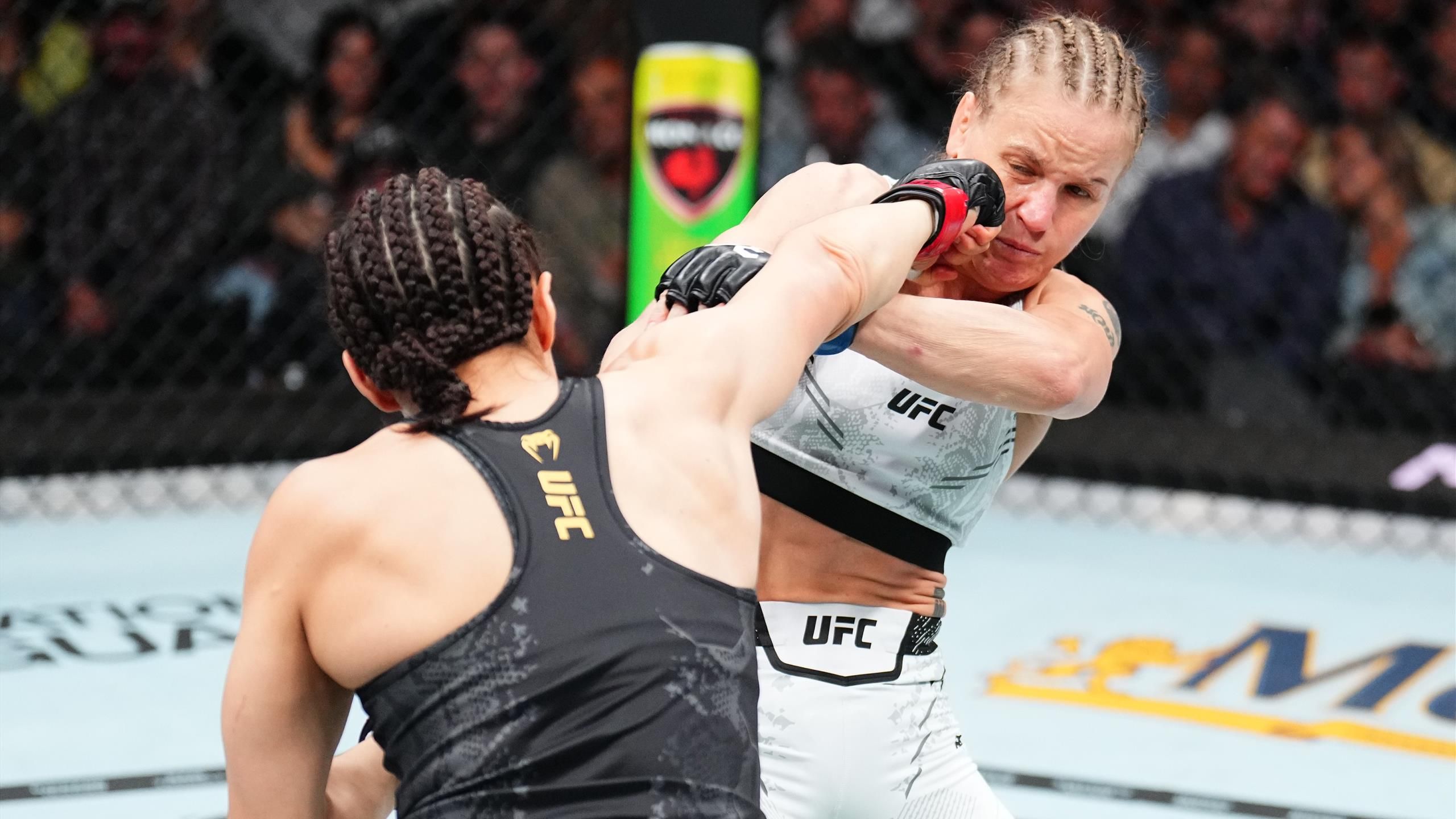 Watch as Alexa Grasso drops Valentina Shevchenko in round two of their ...