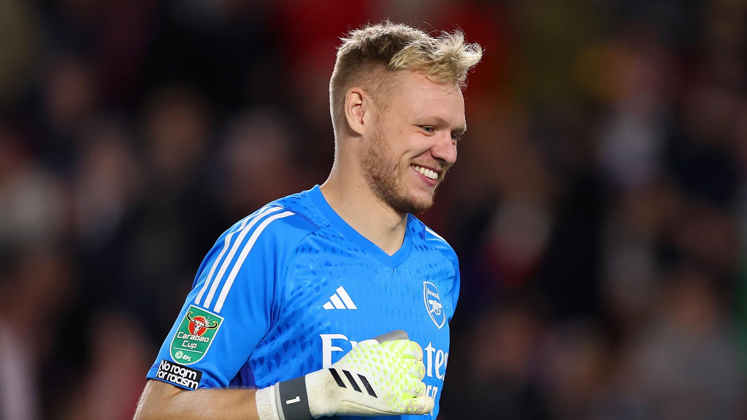 Mikel Arteta praises 'exceptional' Aaron Ramsdale amid David Raya competition after Arsenal beat ...