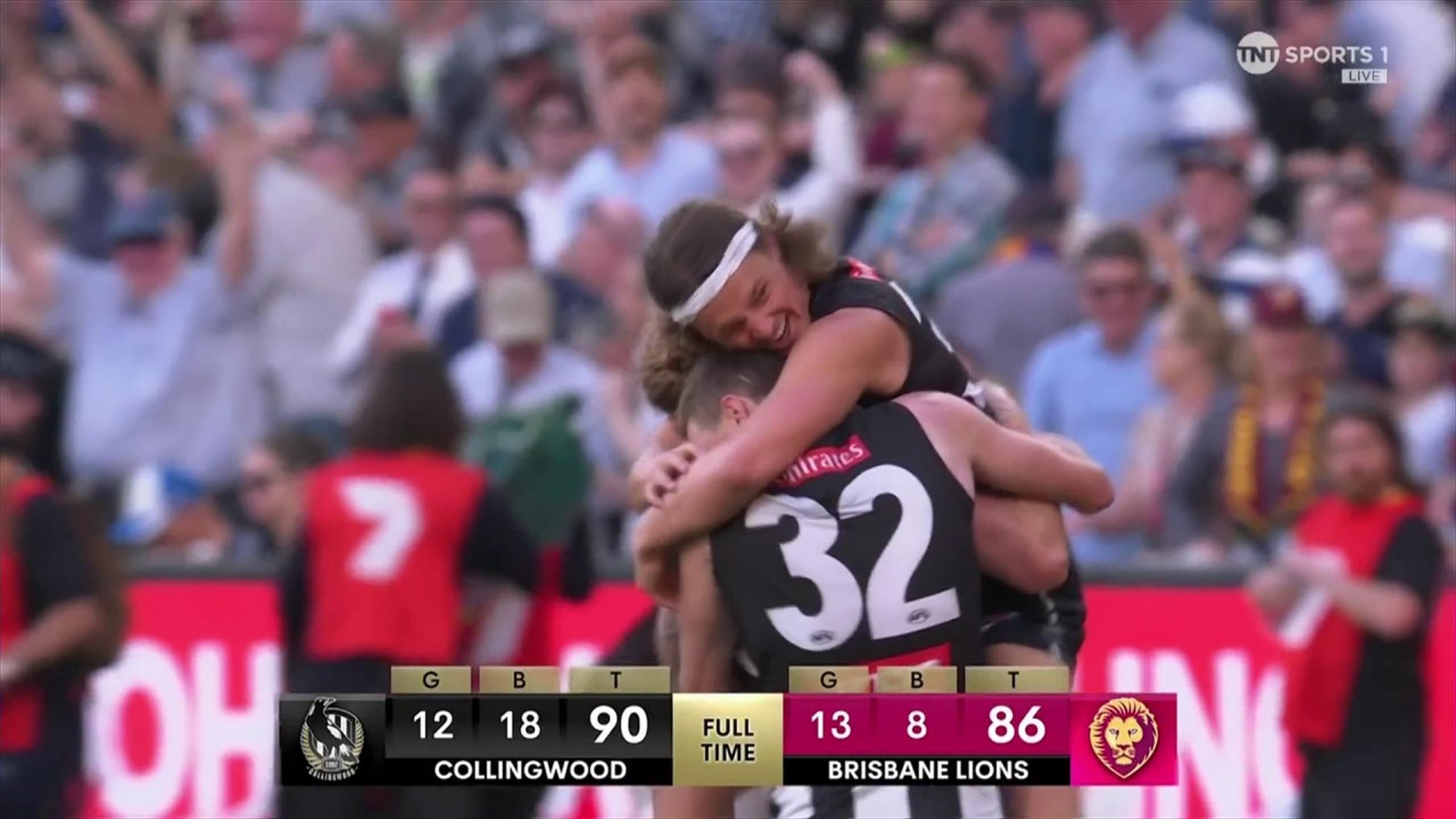 'How sweet it is!' - Collingwood beat Brisbane Lions to win record ...