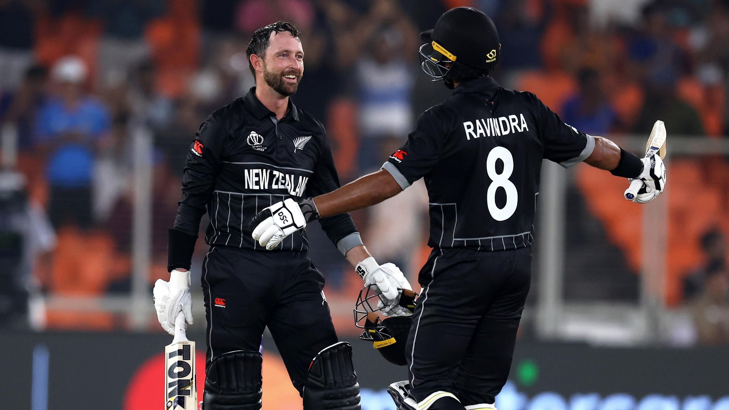 Cricket World Cup 2023: Devon Conway and Rachin Ravindra make centuries as New Zealand crush ...