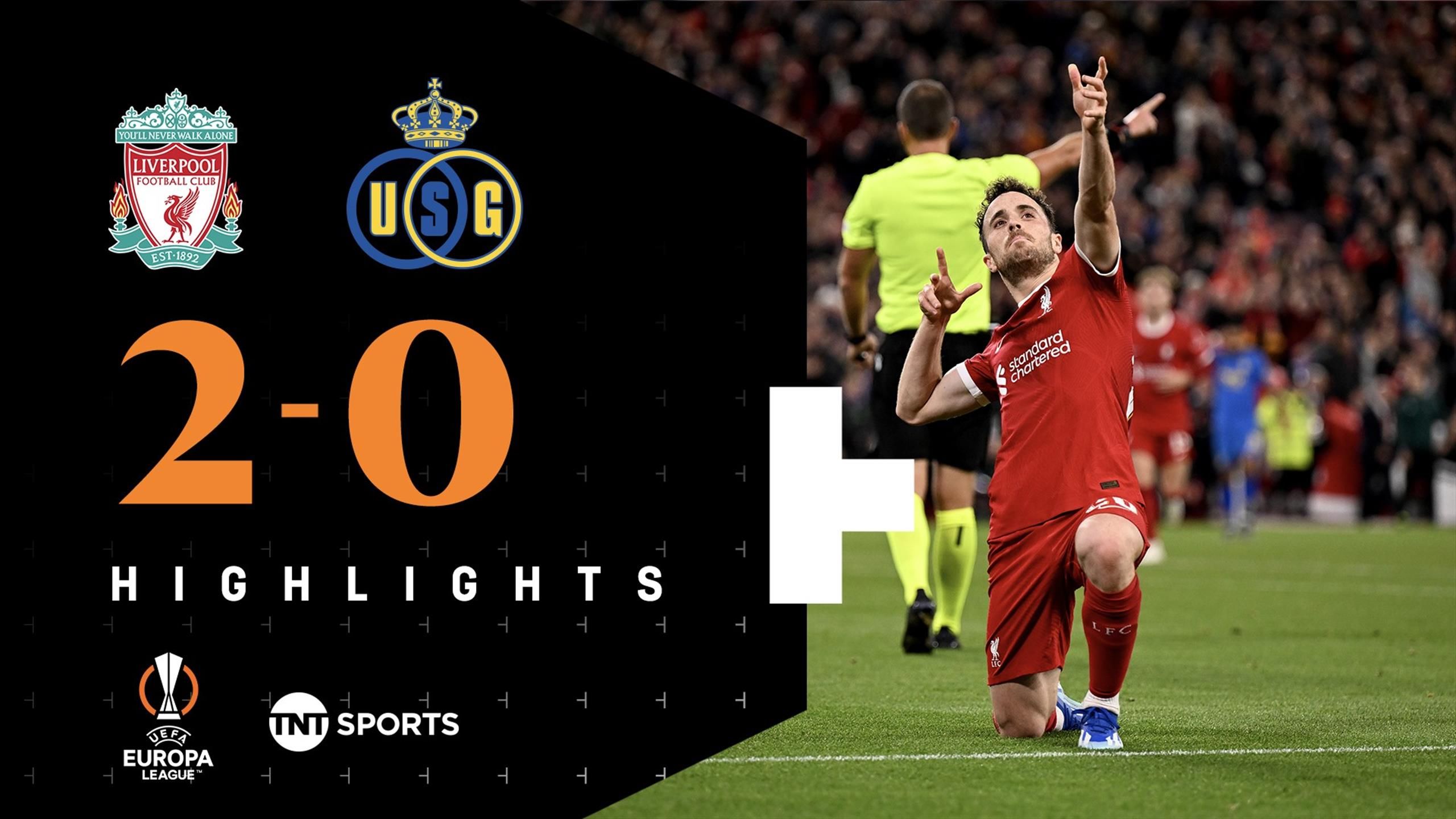 Liverpool v Union Saint-Gilloise: UEFA Europa League highlights as Ryan ...