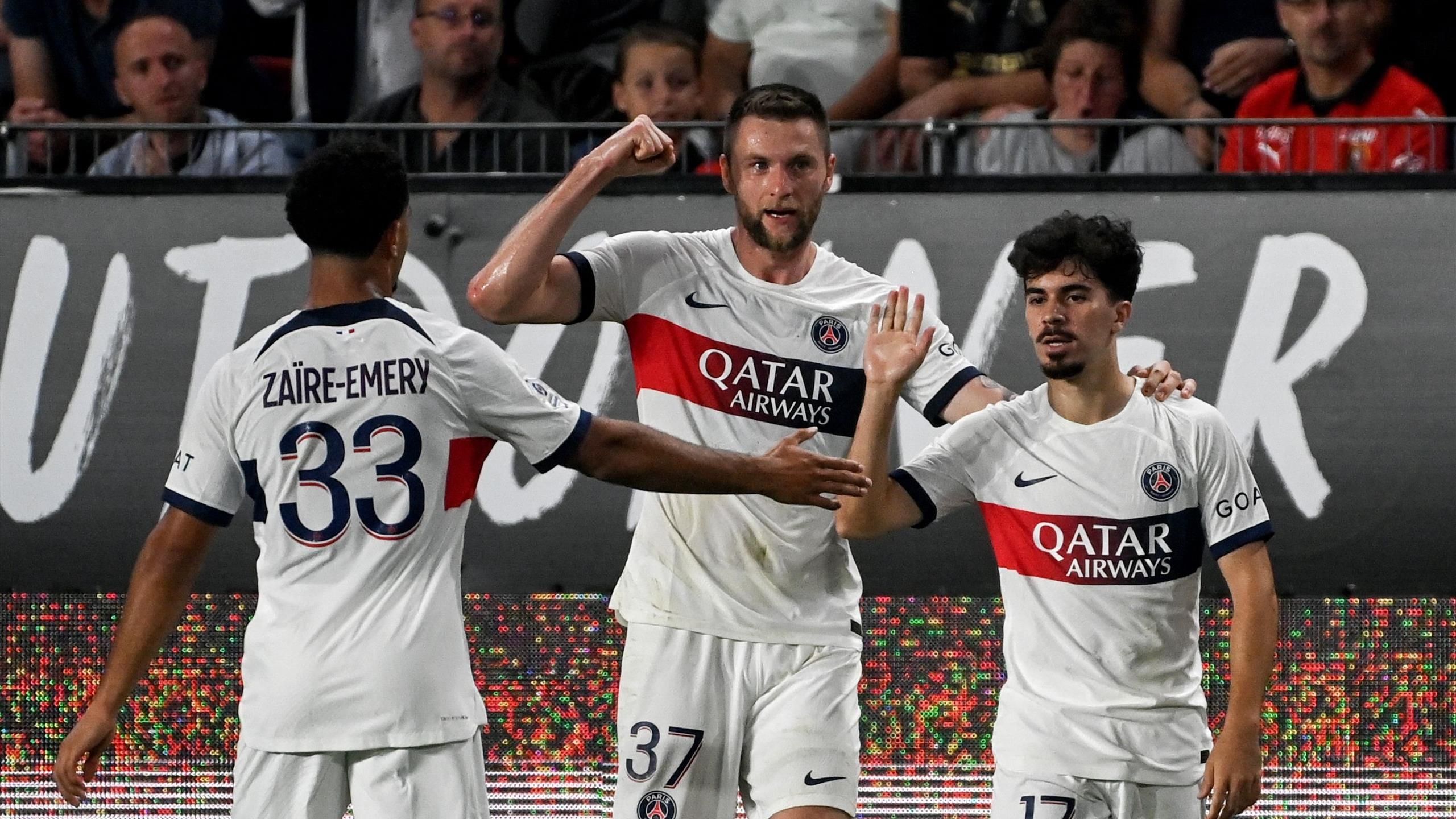 Rennes 1-3 Paris Saint-Germain - PSG move up to third with impressive ...
