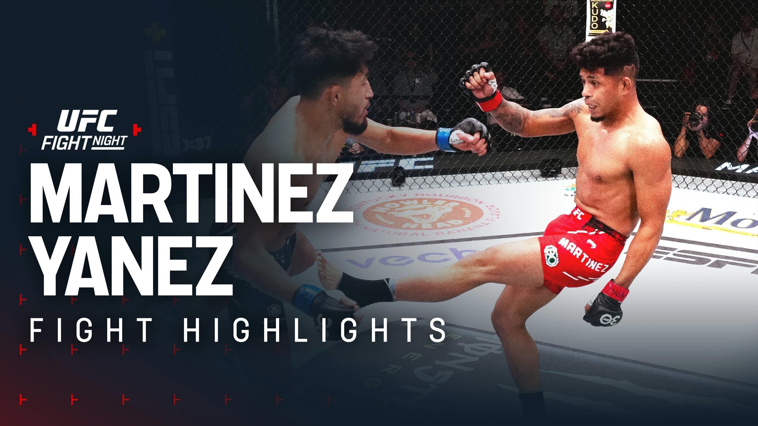 Jonathan Martinez v Adrian Yanez - Highlights from clash at UFC Fight ...