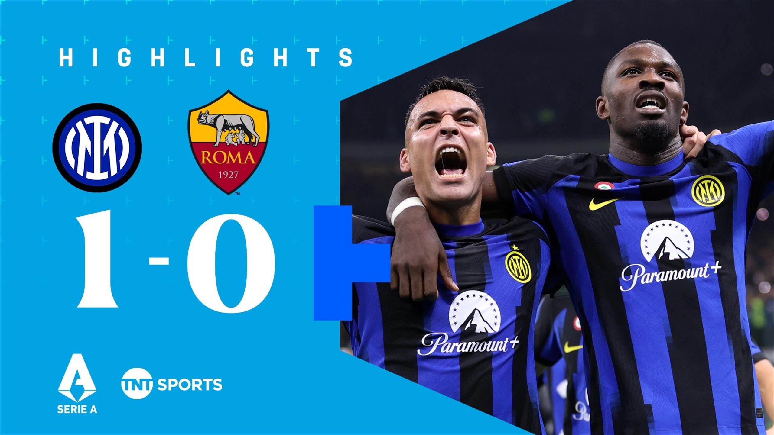Inter Milan v Roma - Serie A highlights as Marcus Thuram nets winner ...