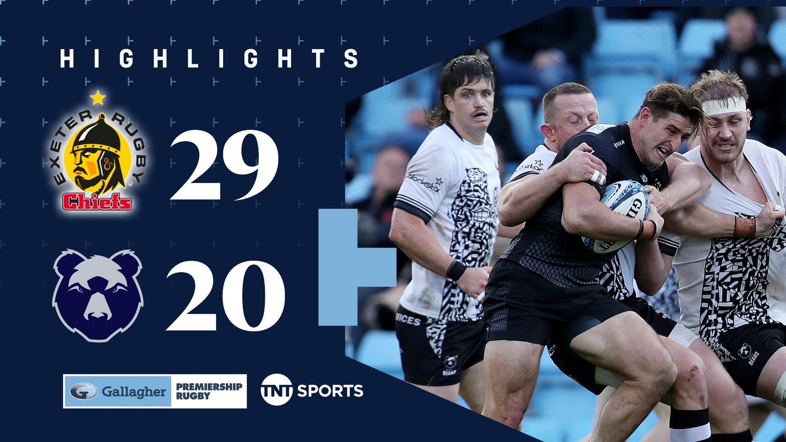 Highlights: Exeter Chiefs beat Bristol Bears with bonus point to go top ...