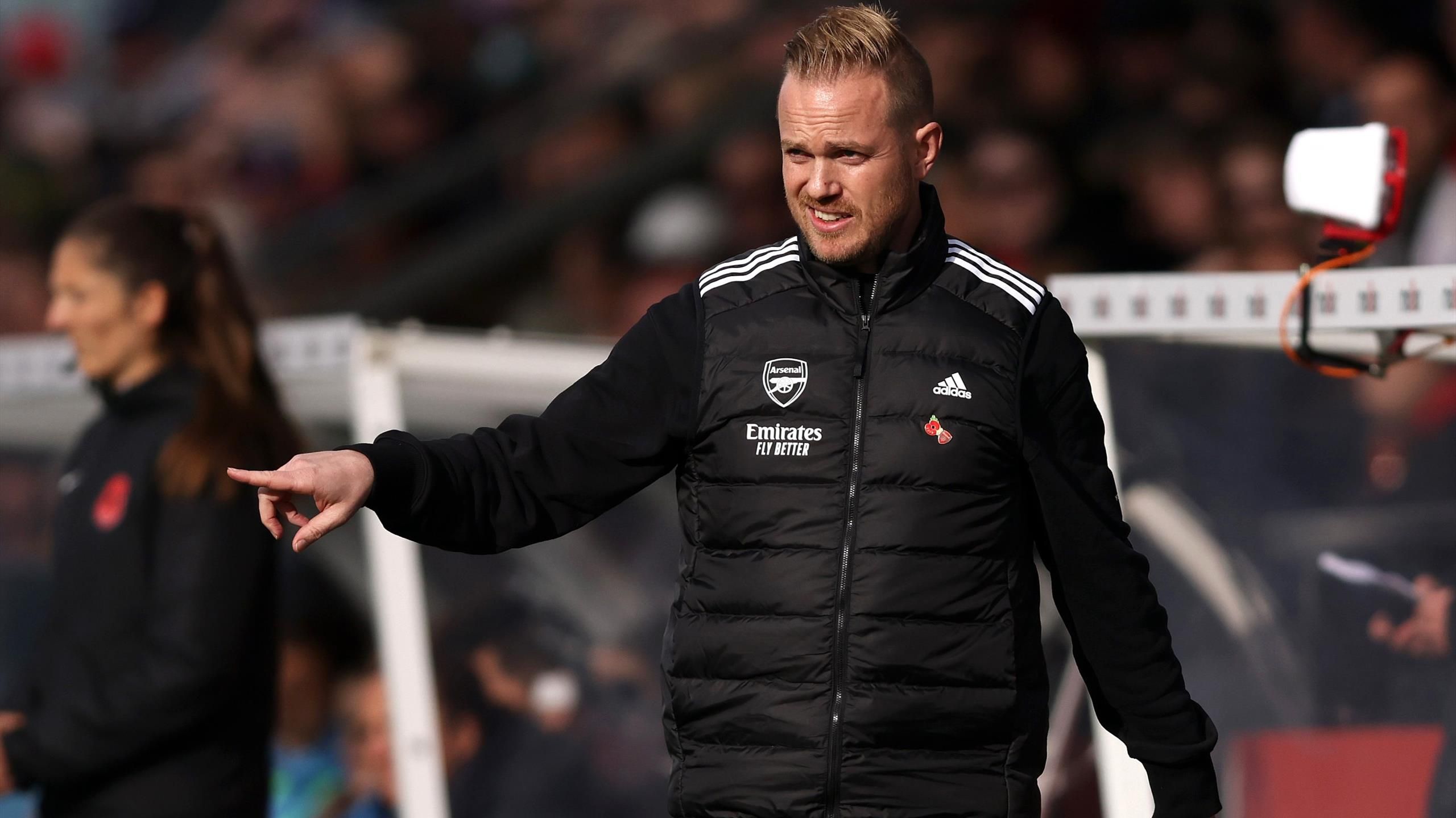 Arsenal coach Jonas Eidevall describes Manchester City's Gareth Taylor ...