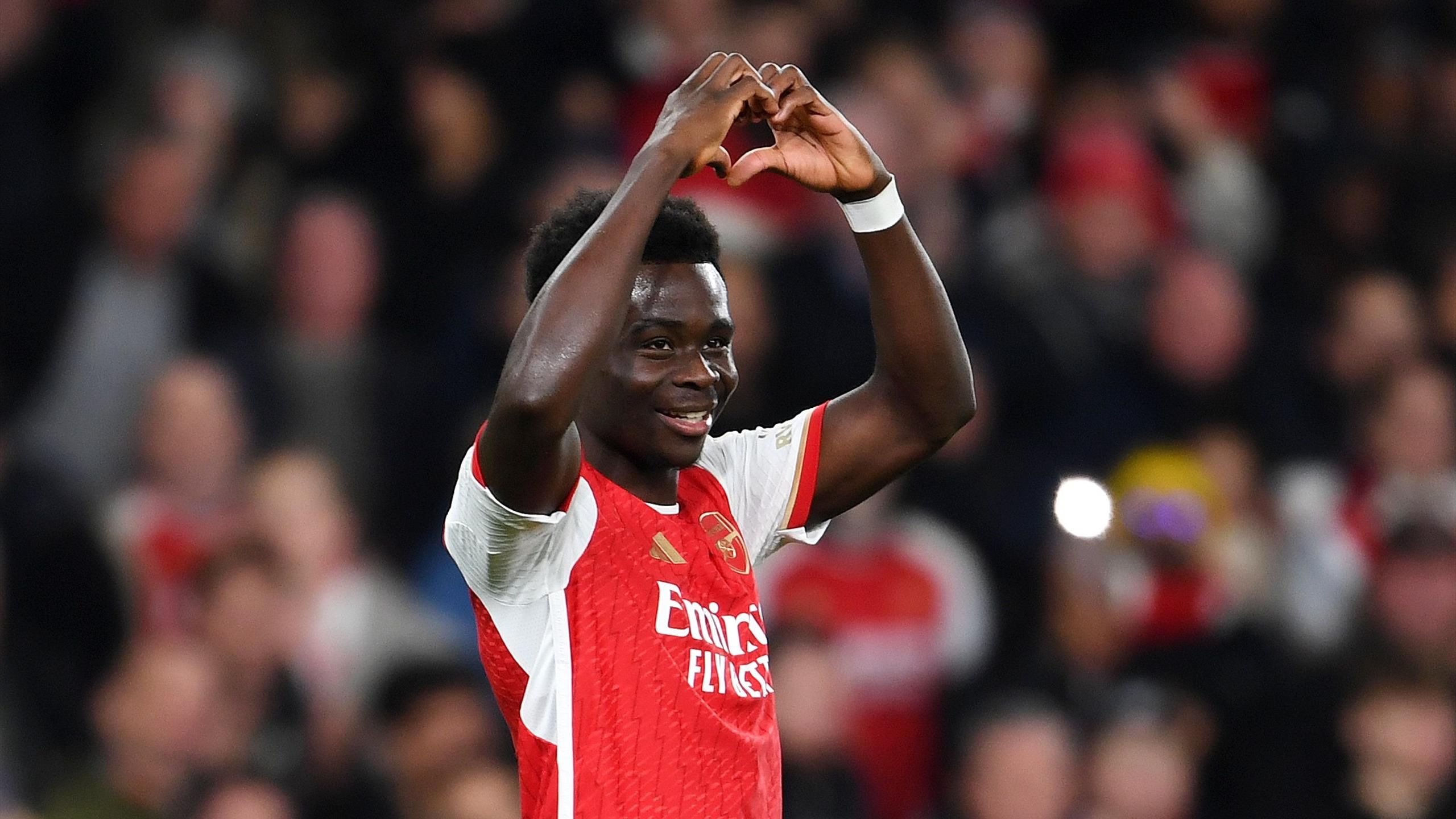 'He made it look so easy' - Bukayo Saka bursts through to double ...