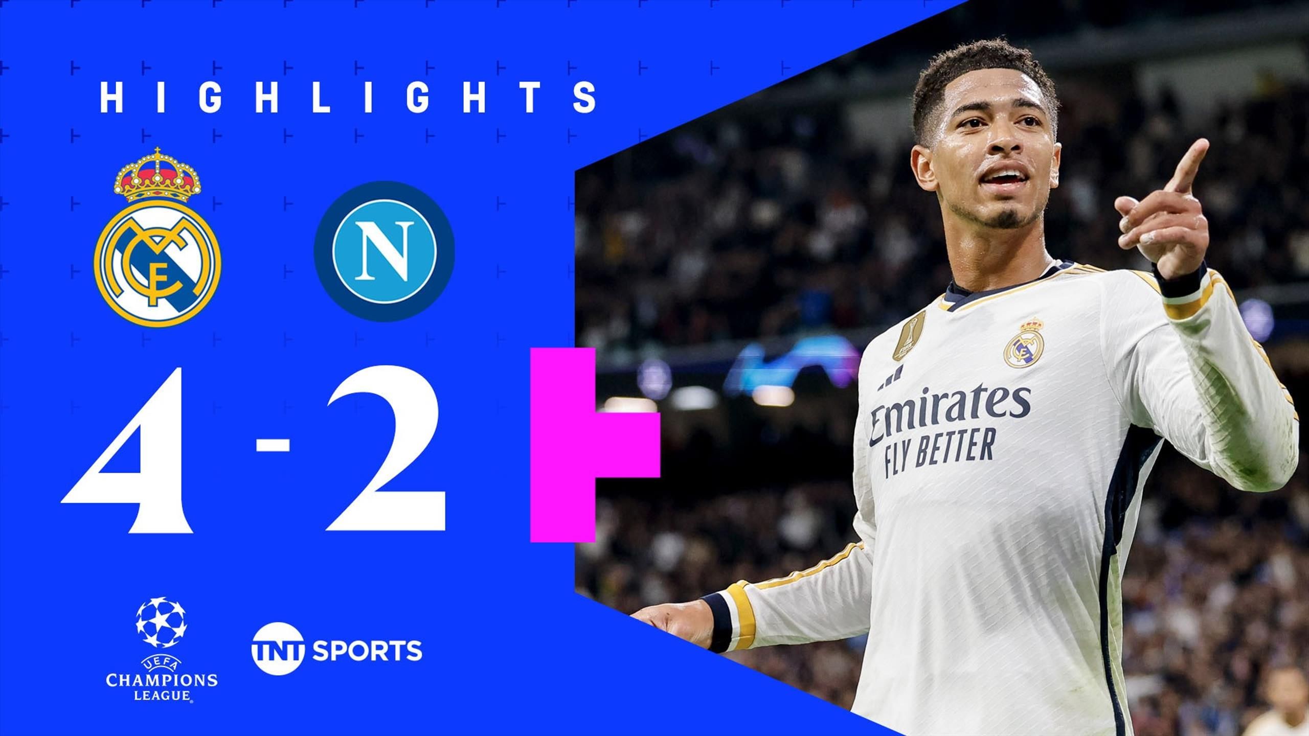 Real Madrid v Napoli highlights - UEFA Champions League action as Jude ...