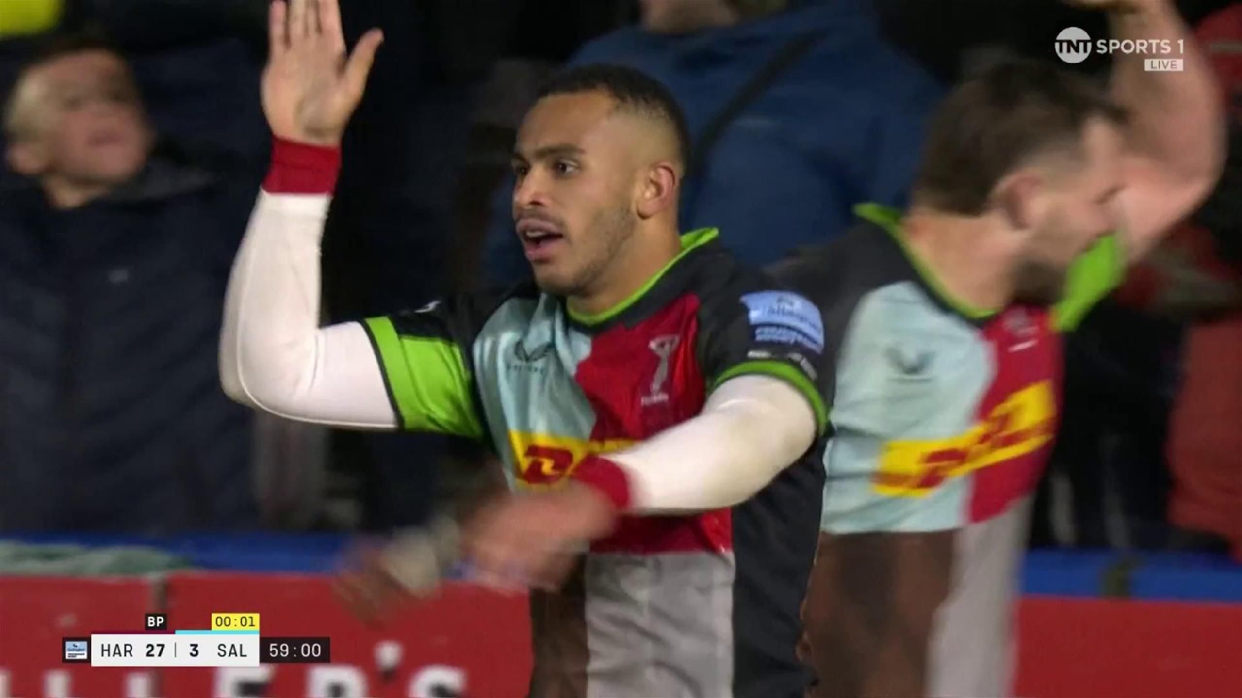 Will Joseph grabs bonus point try for Harlequins as Sale Sharks well ...