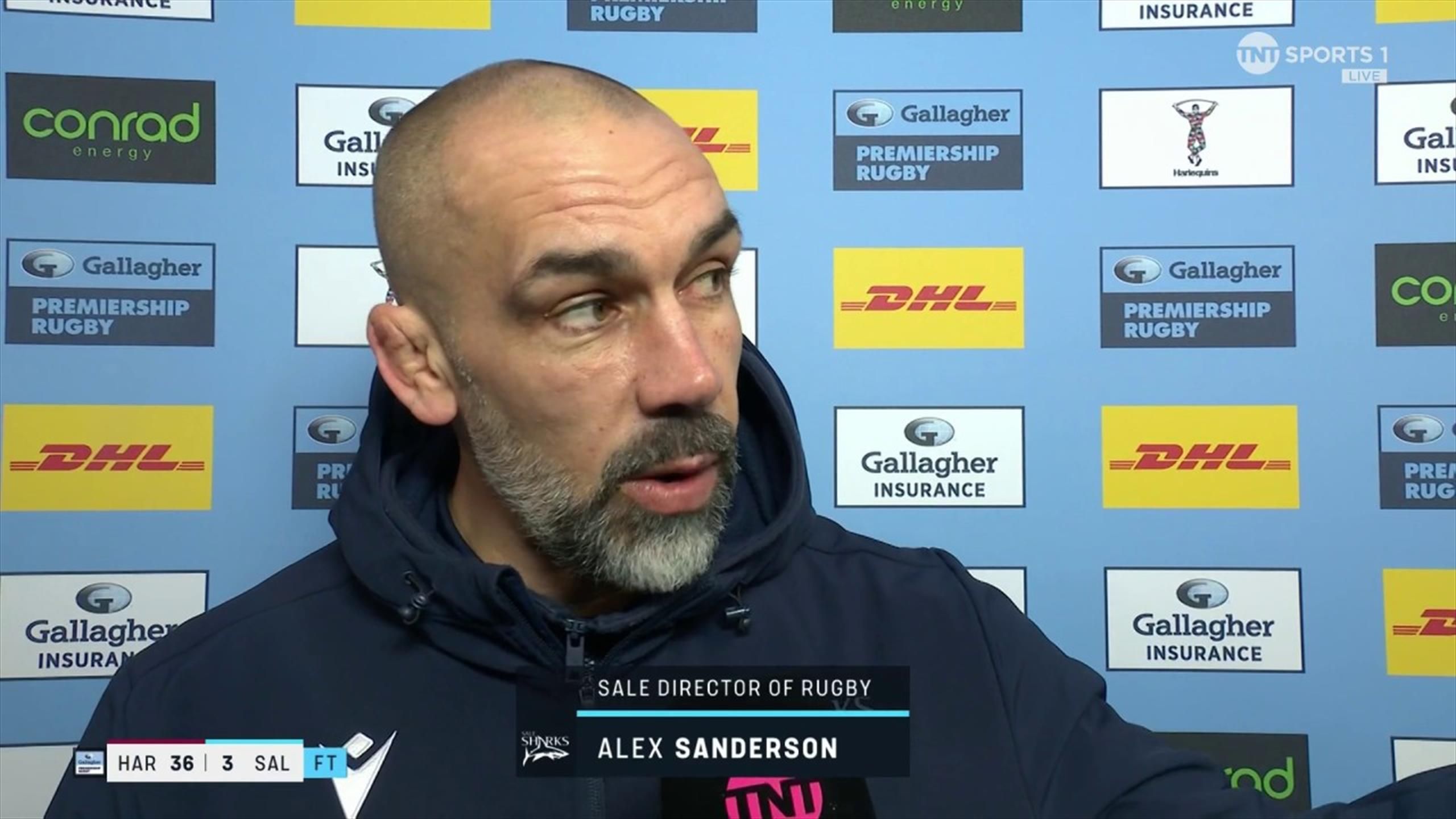 Alex Sanderson admits Sale were ‘humbled’ by Harlequins in feisty ...