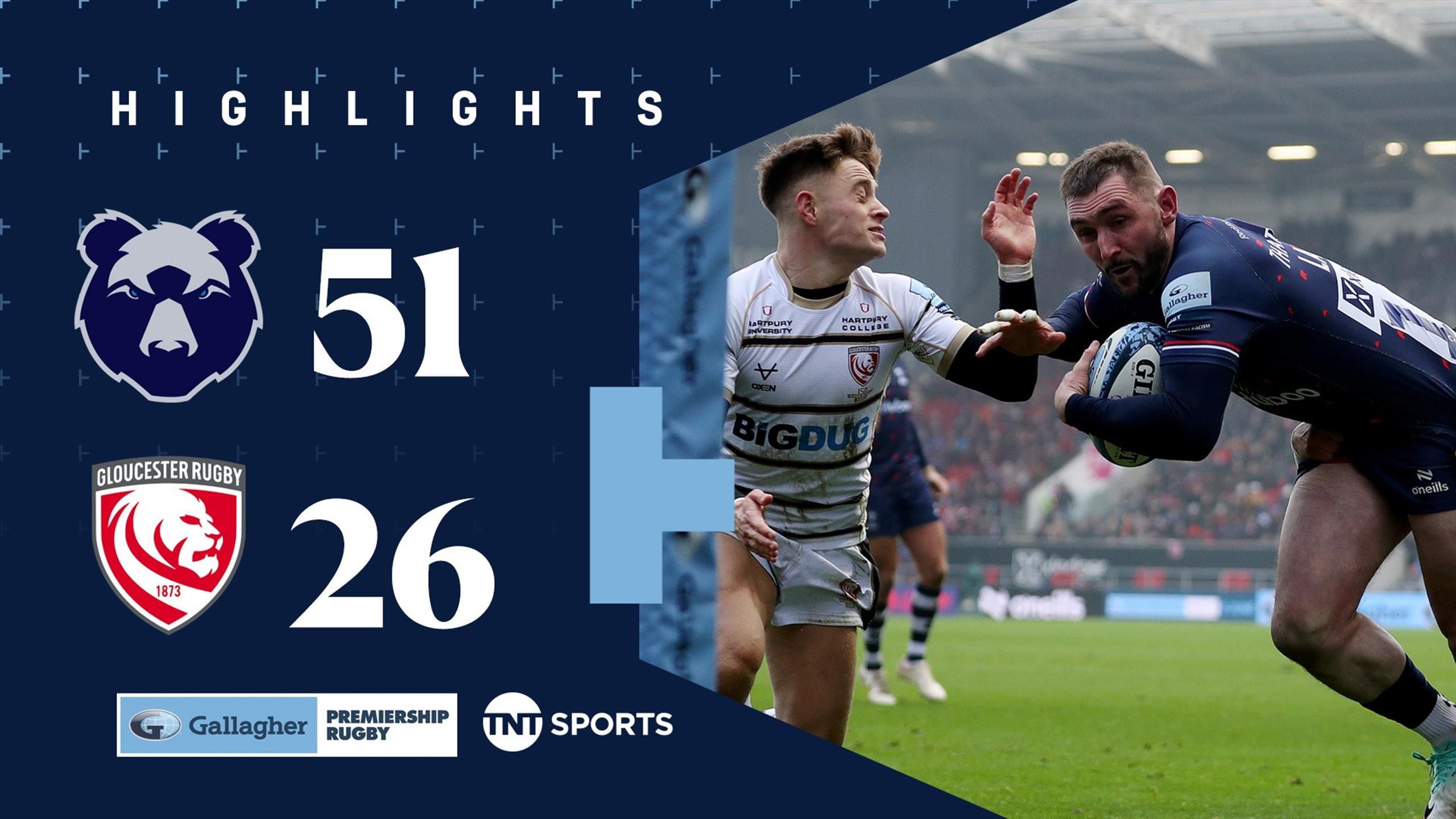 Highlights: Bristol Bears score seven tries in crushing win over ...