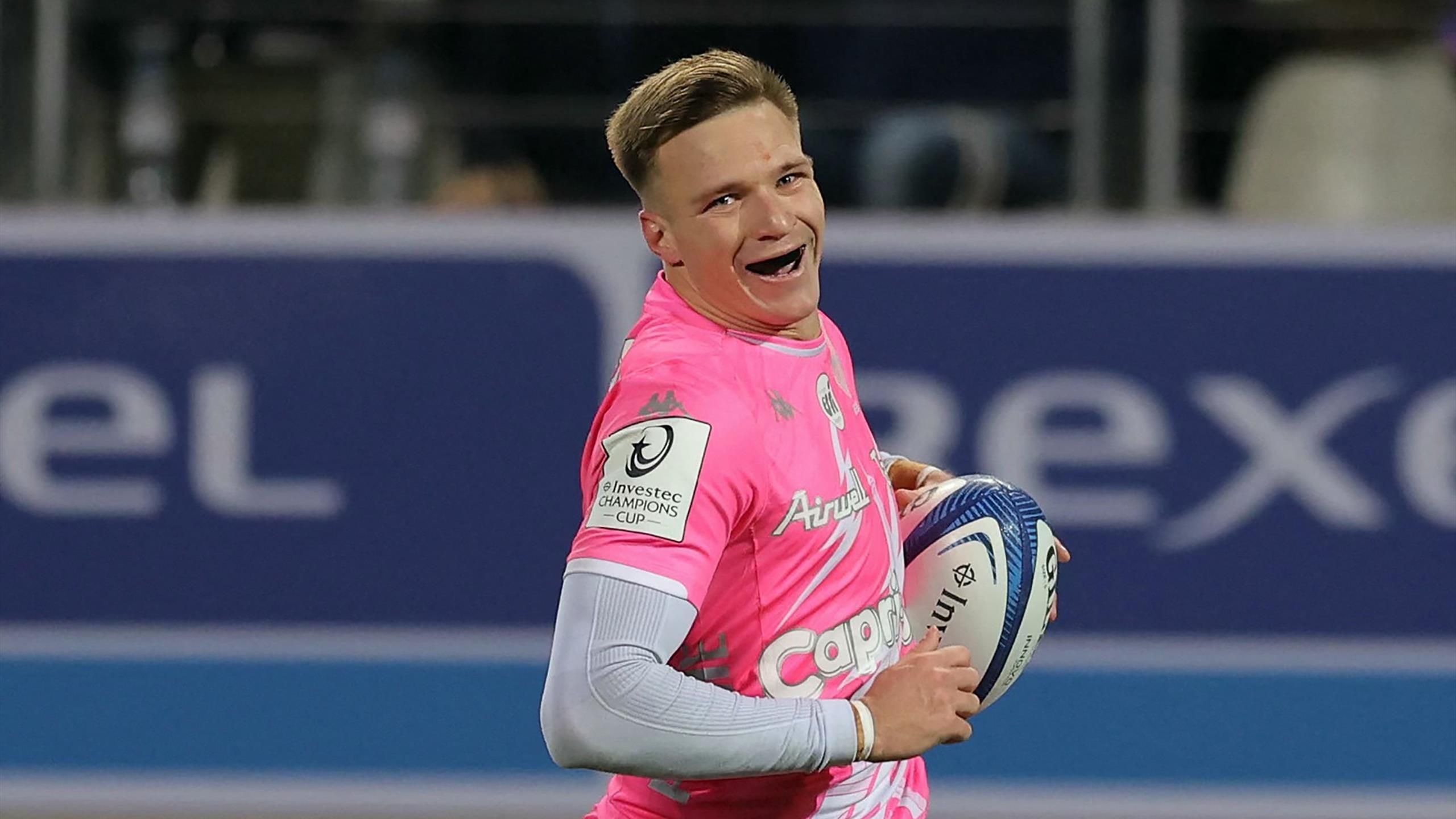 Leo Barre scores sublime try for Stade Francais against Leicester in ...