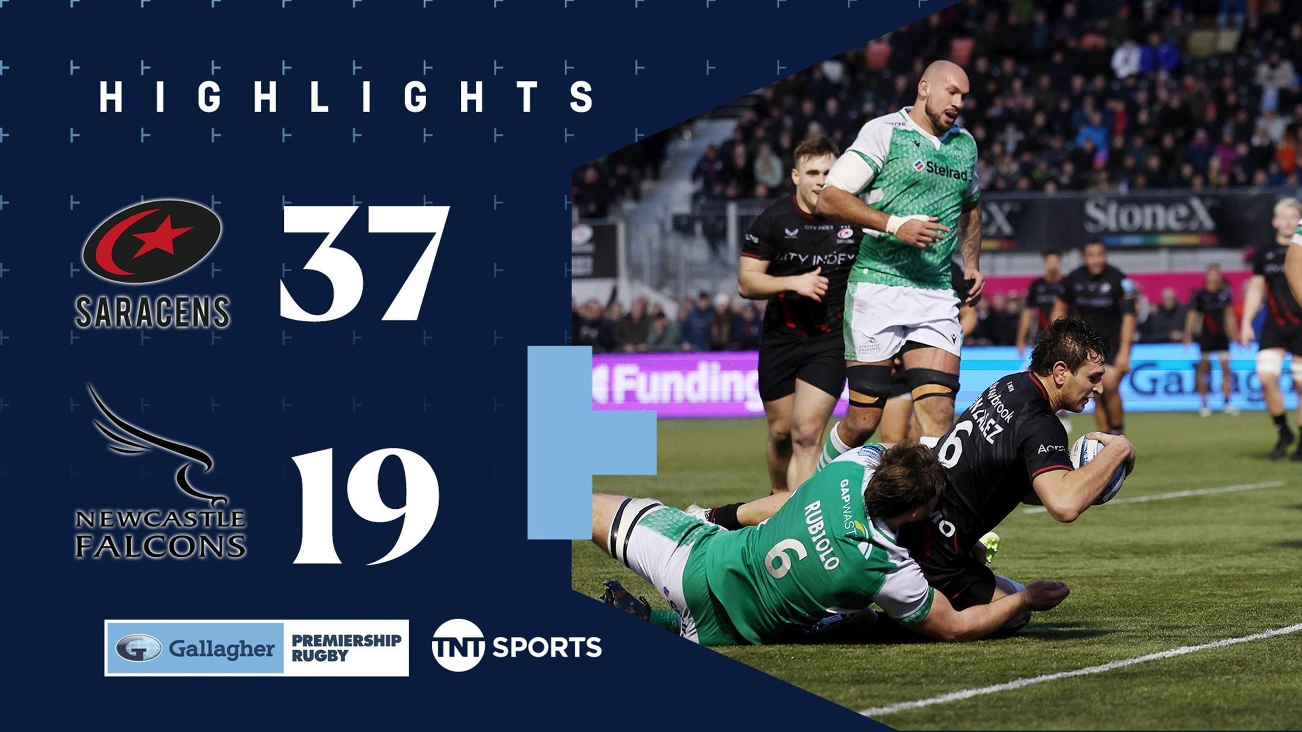 Highlights: Saracens pile more misery on struggling Newcastle Falcons ...