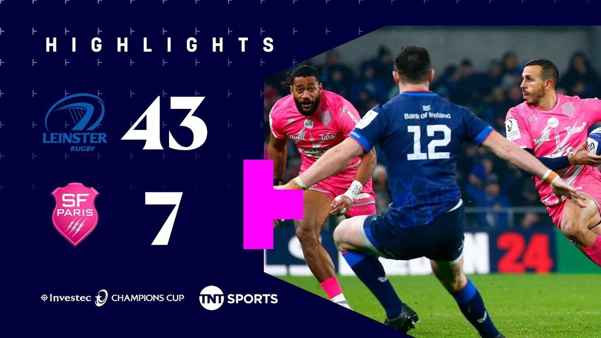Highlights: Leinster record emphatic win over youthful Stade Francais ...