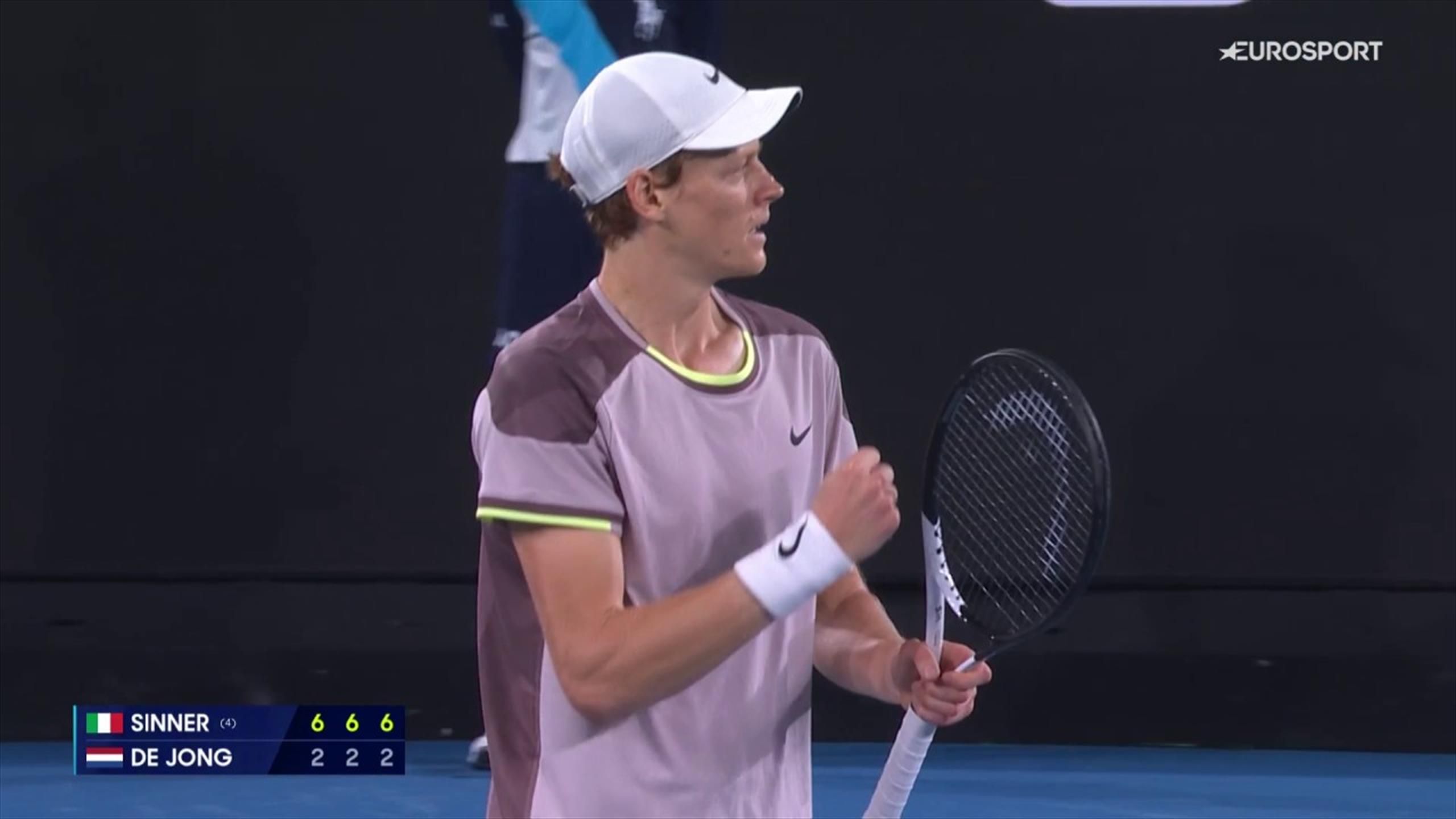 Jannik Sinner seals emphatic victory over Jesper De Jong to comfortably ...