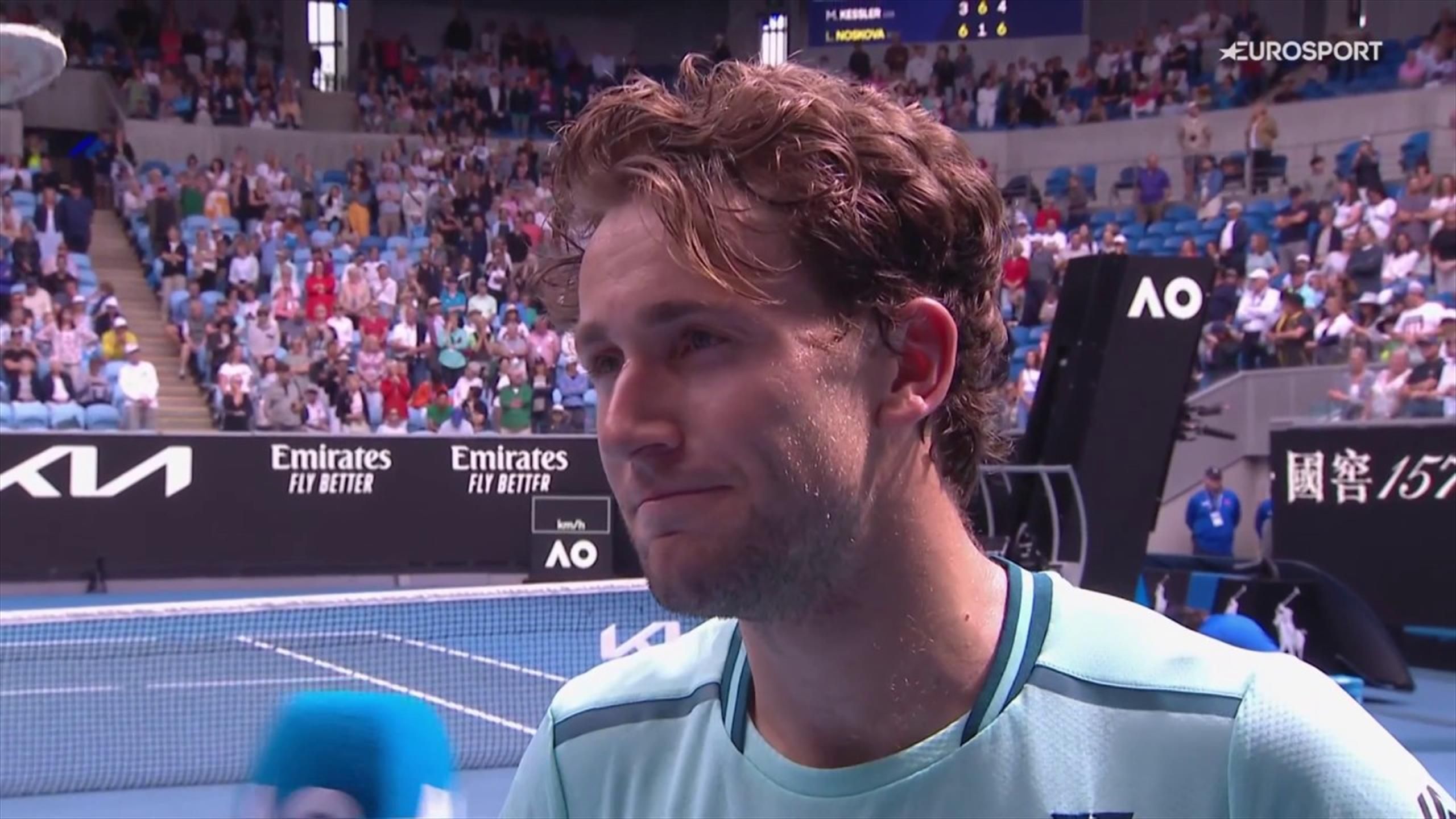 Casper Ruud cheered on by 'a couple of Viking friends' as he escapes a ...