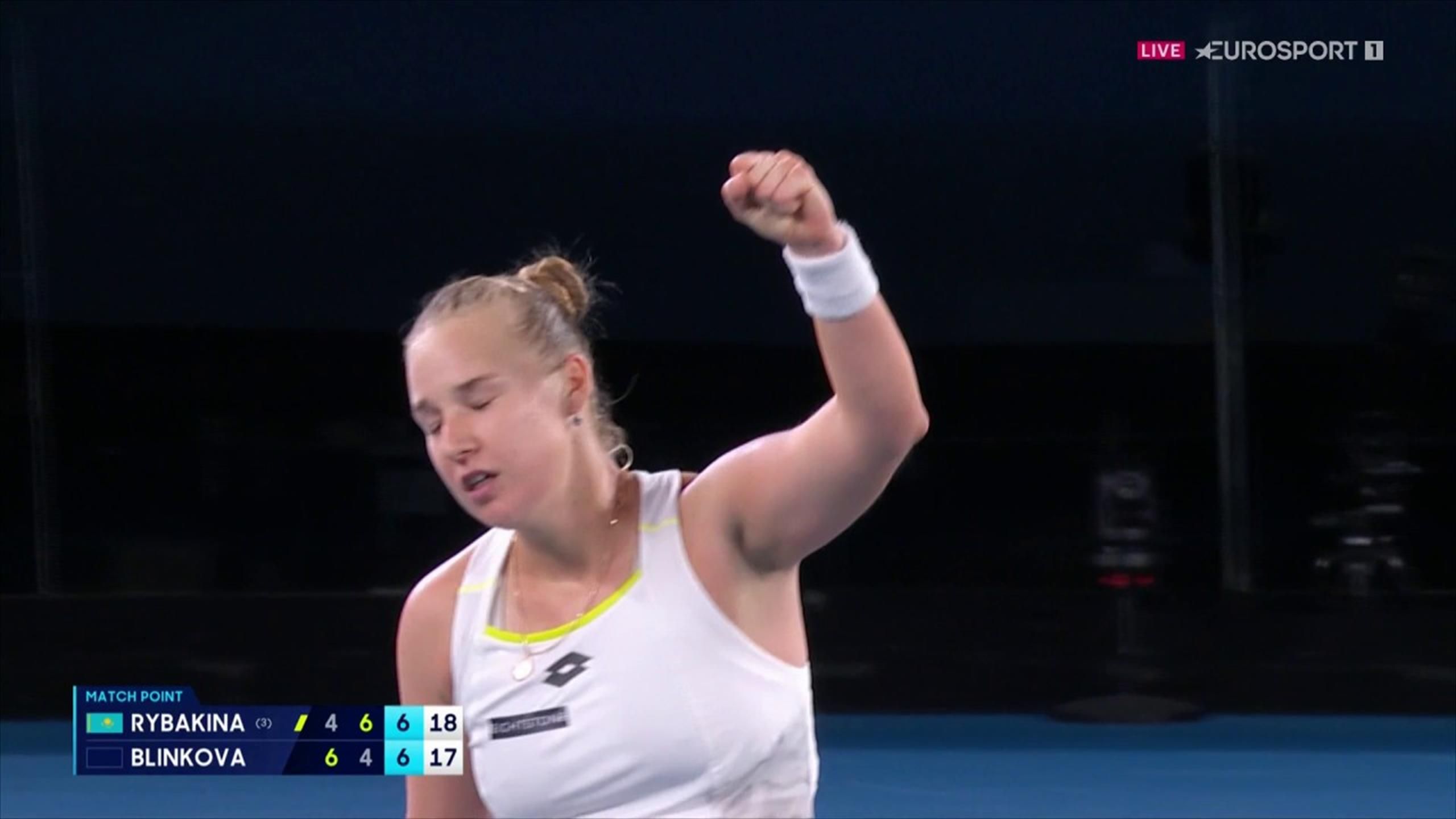 Australian Open: Anna Blinkova saves match point with unbelievable ...