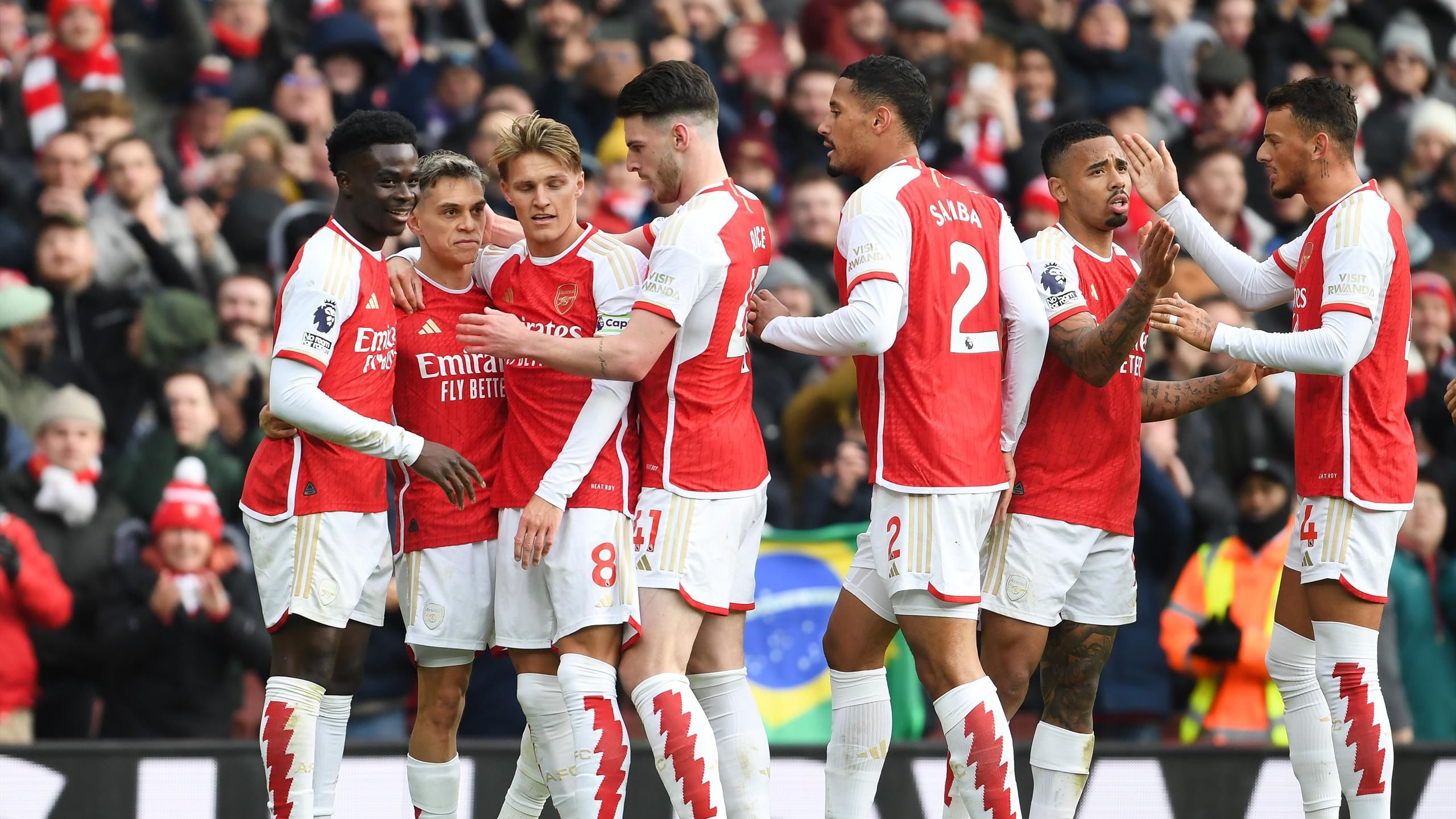 Arsenal 5-0 Crystal Palace - Gabriel and Gabriel Martinelli shine as ...