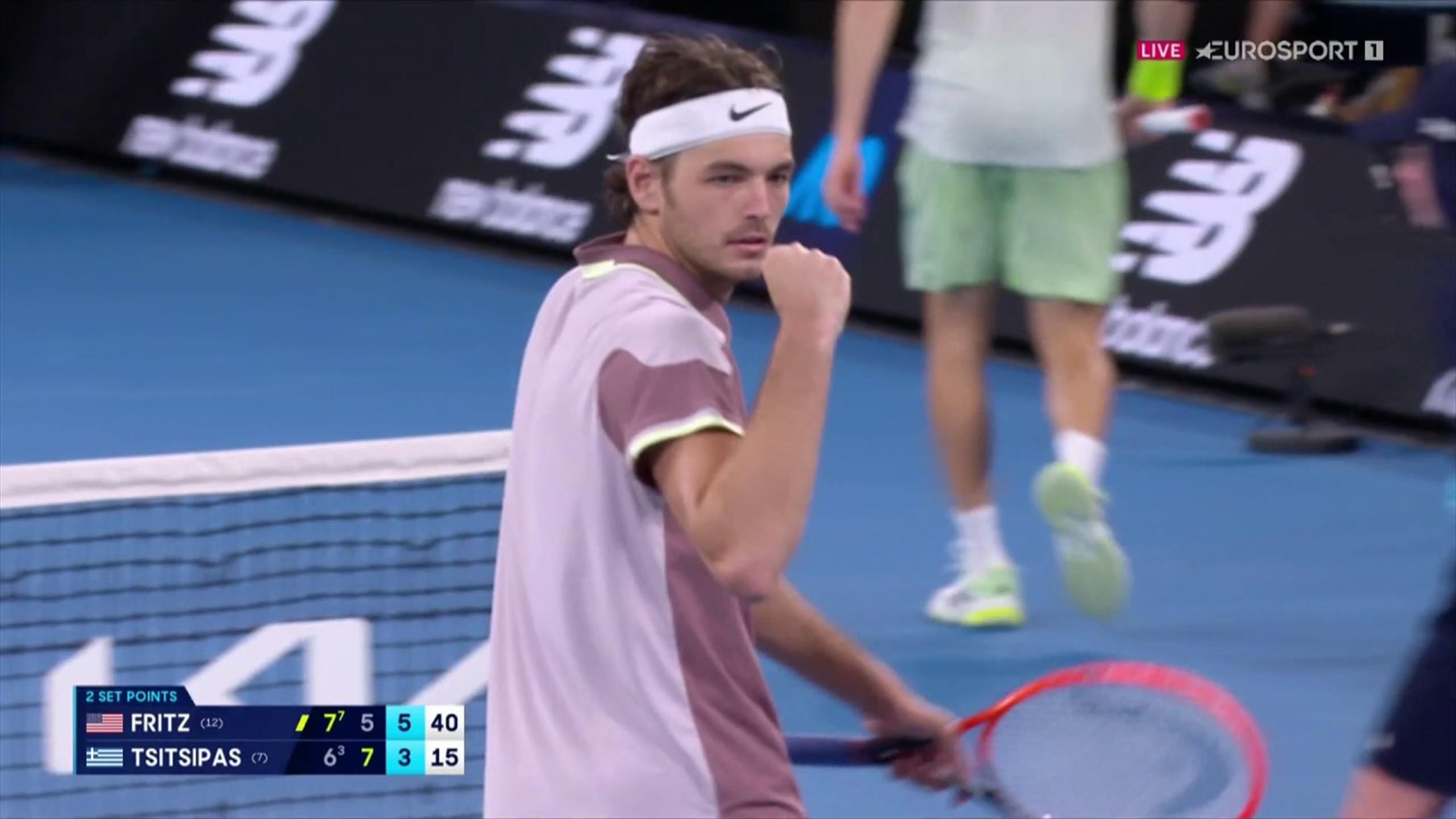 'Brilliantly done' - Taylor Fritz wins third set against Stefanos ...