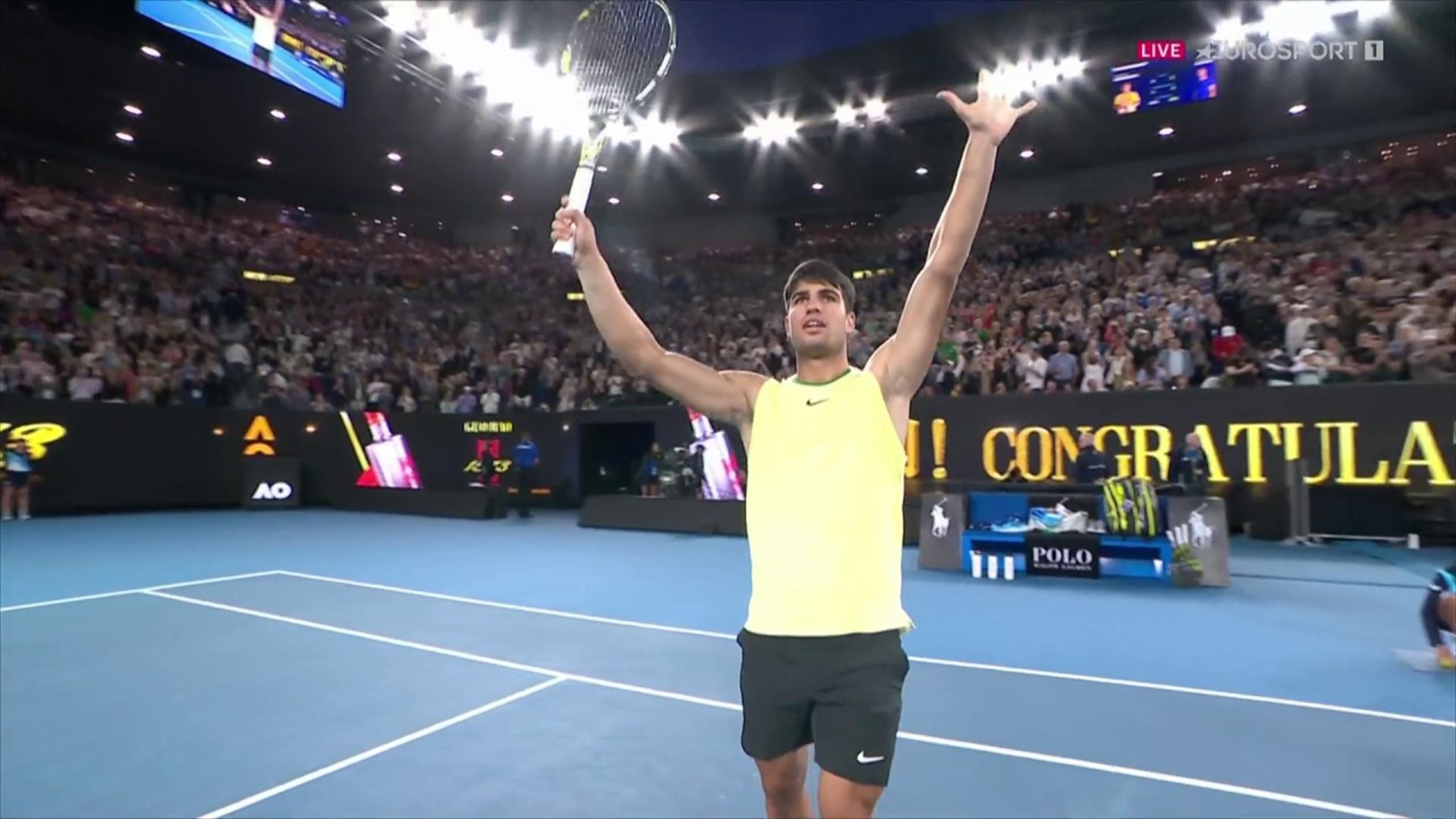 Carlos Alcaraz utterly dominant as he clinches victory over Miomir Kecmanovic in straight sets ...