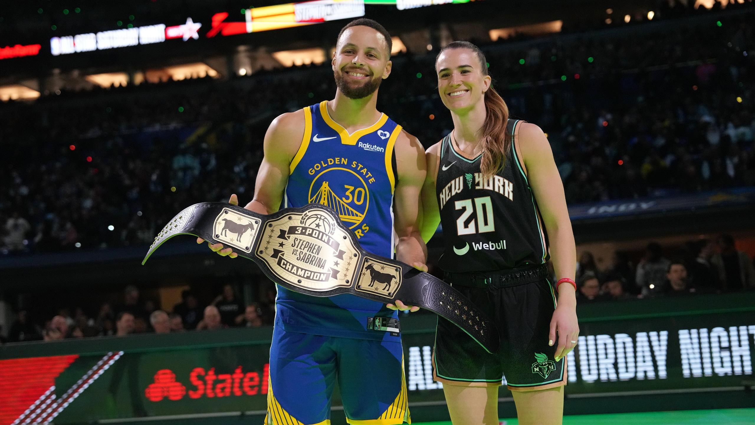 NBA All-Star weekend: Steph Curry tops Sabrina Ionescu in historic ...