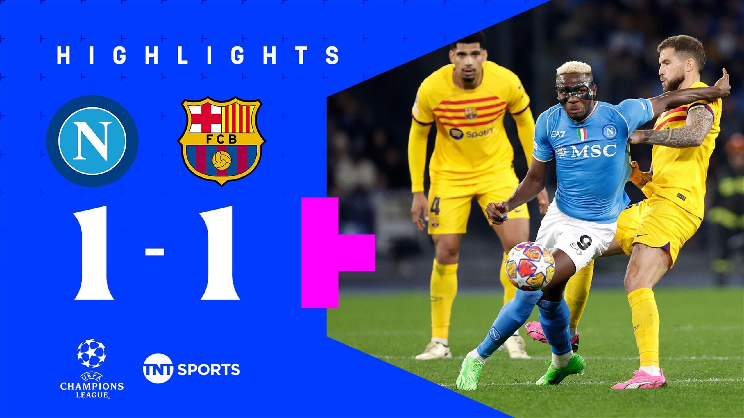 Napoli v Barcelona highlights - UEFA Champions League action as Victor ...
