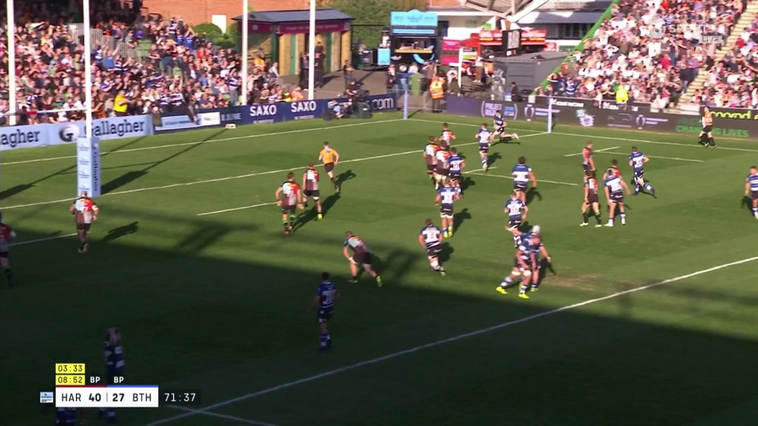 Ruaridh McConnochie runs in Bath’s fourth straight try to secure bonus ...