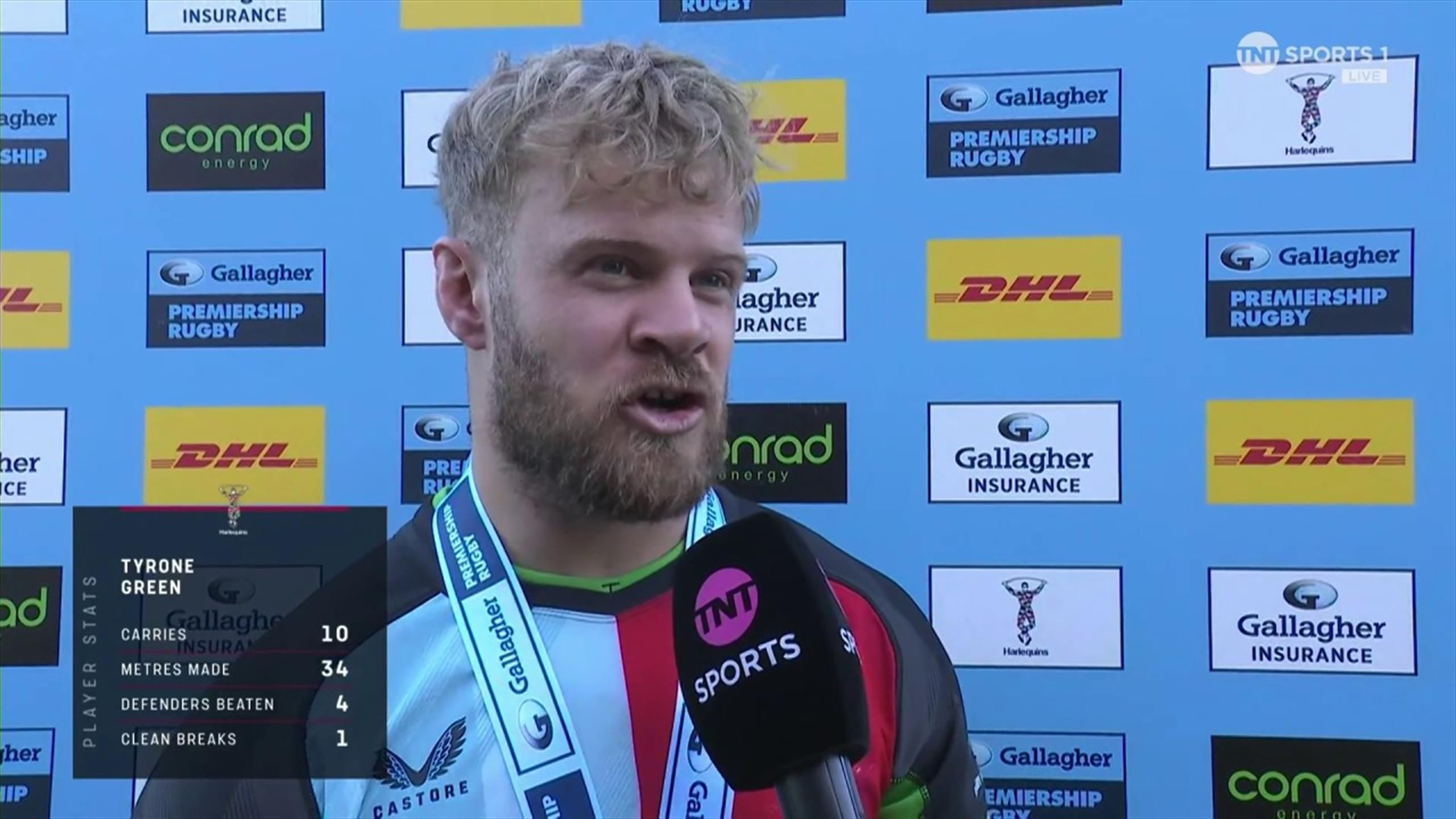 ‘We switched off’ – Tyrone Green admits Harlequins were ‘lucky’ to ...
