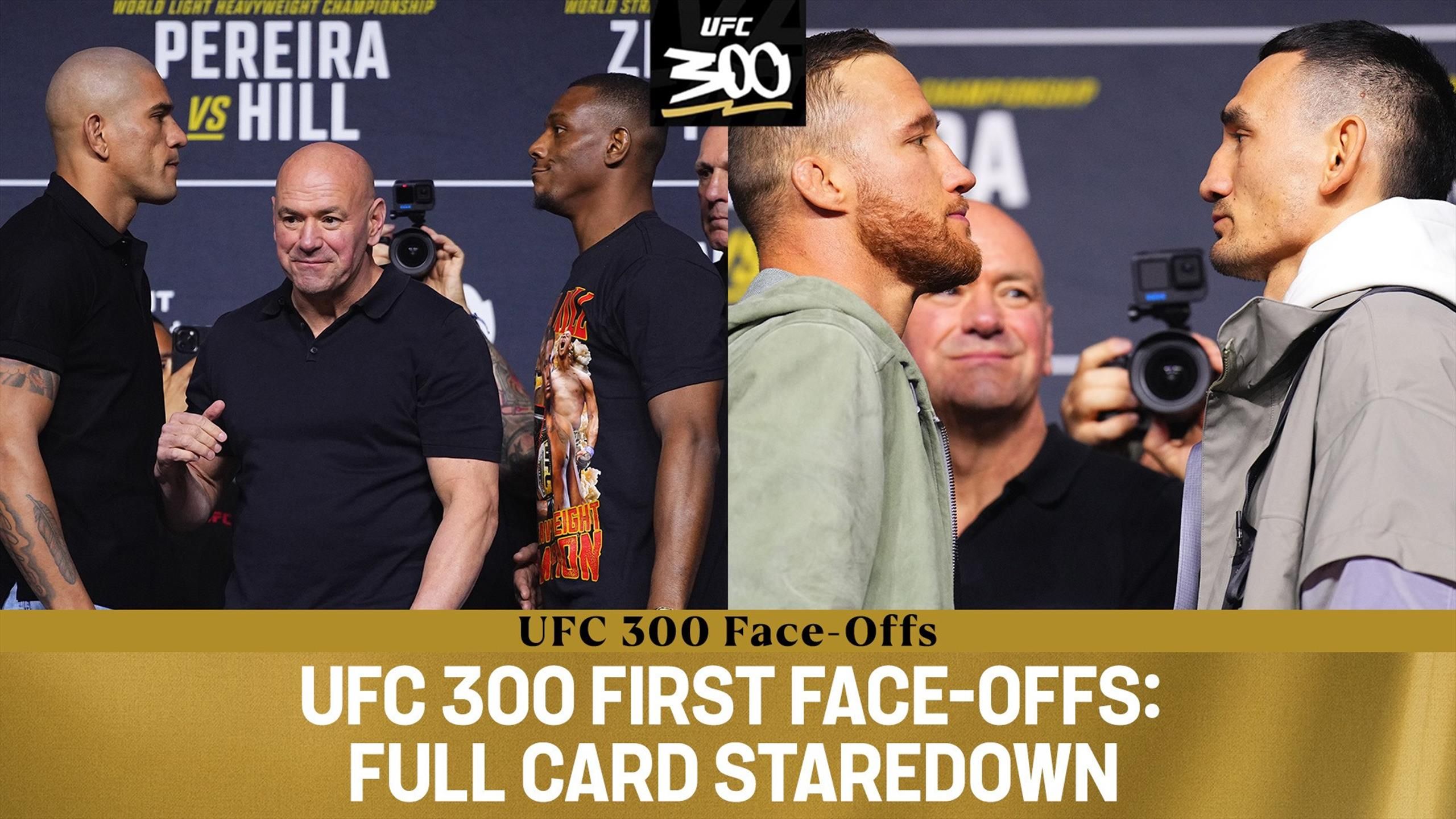Watch - Full set of first face-offs at UFC 300 - Mixed Martial Arts ...