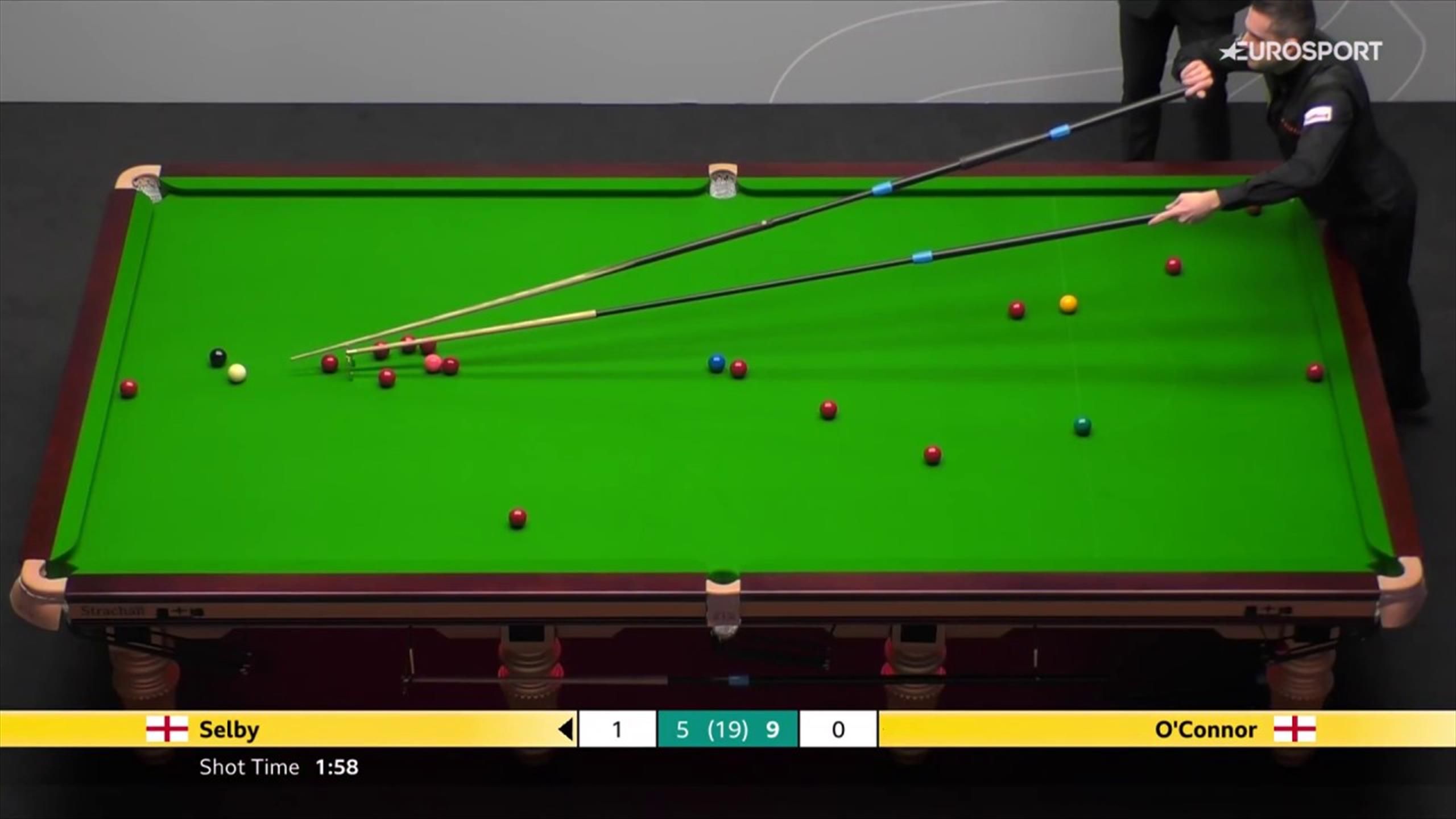 Mark Selby forced to play 'very unpleasant' shot with ridiculously long ...