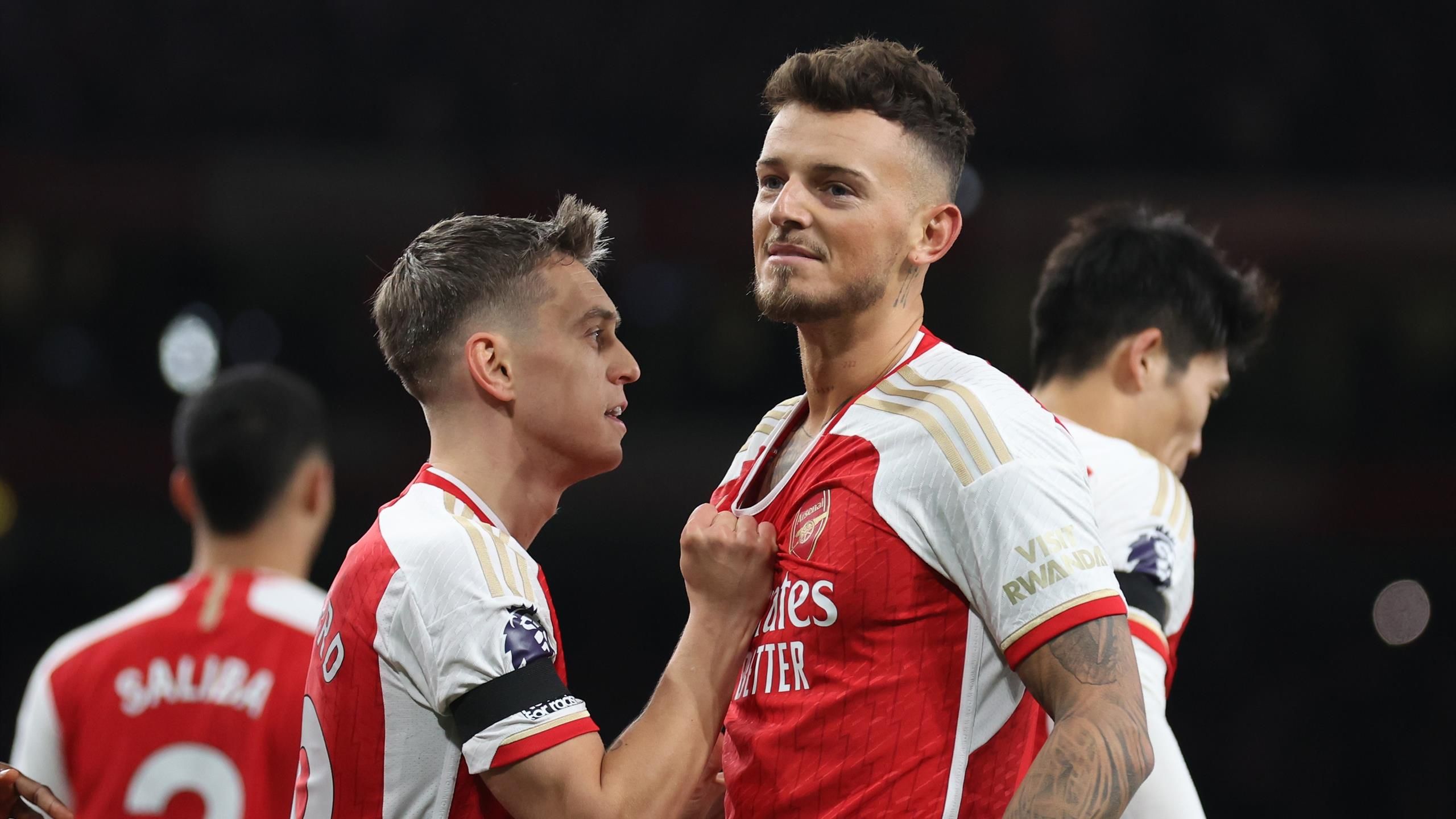 Ben White scores 'wonderfully composed' goal to double Arsenal's lead ...
