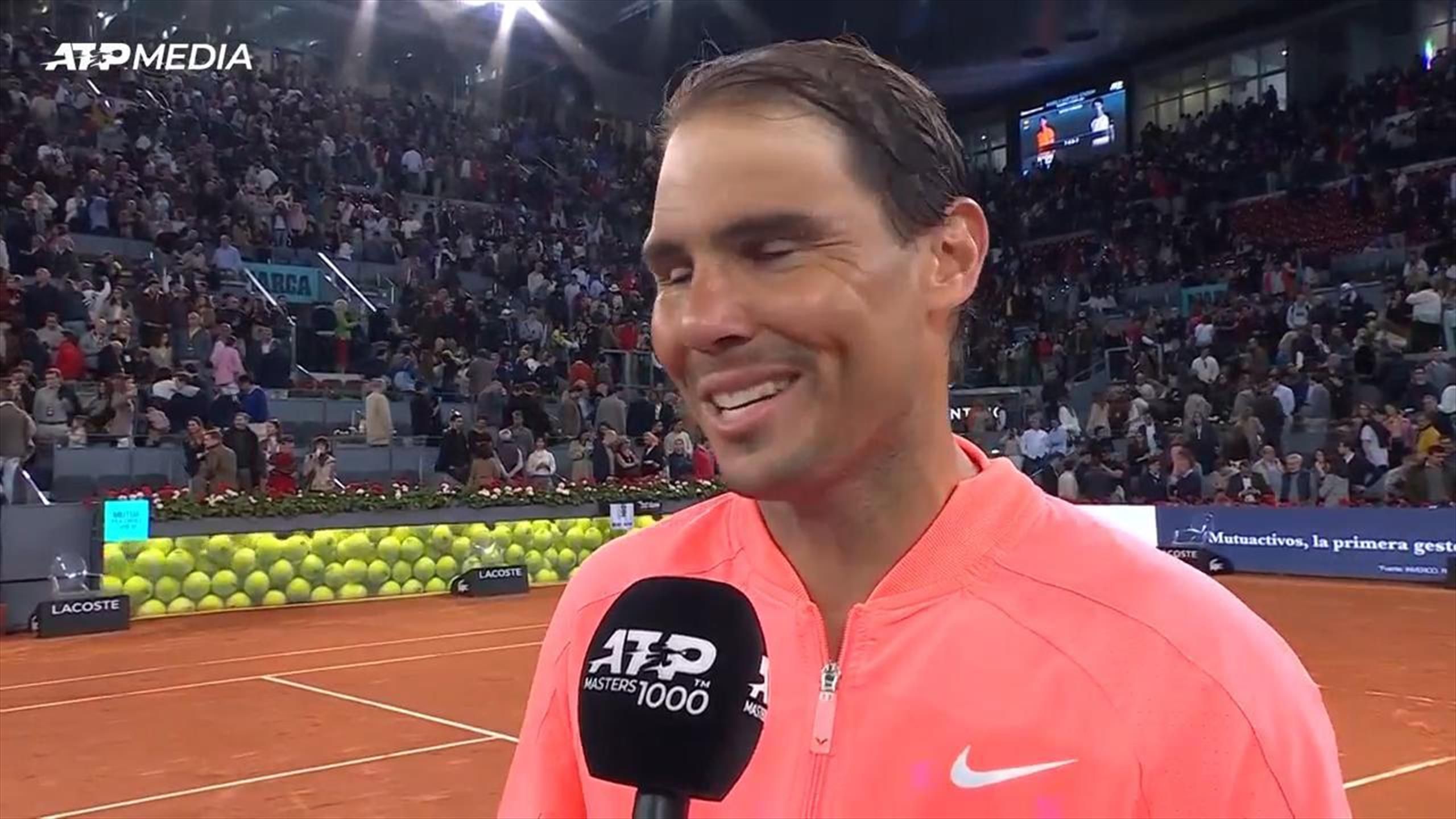 Rafael Nadal says he is 'super happy' about 'positive things' in win ...