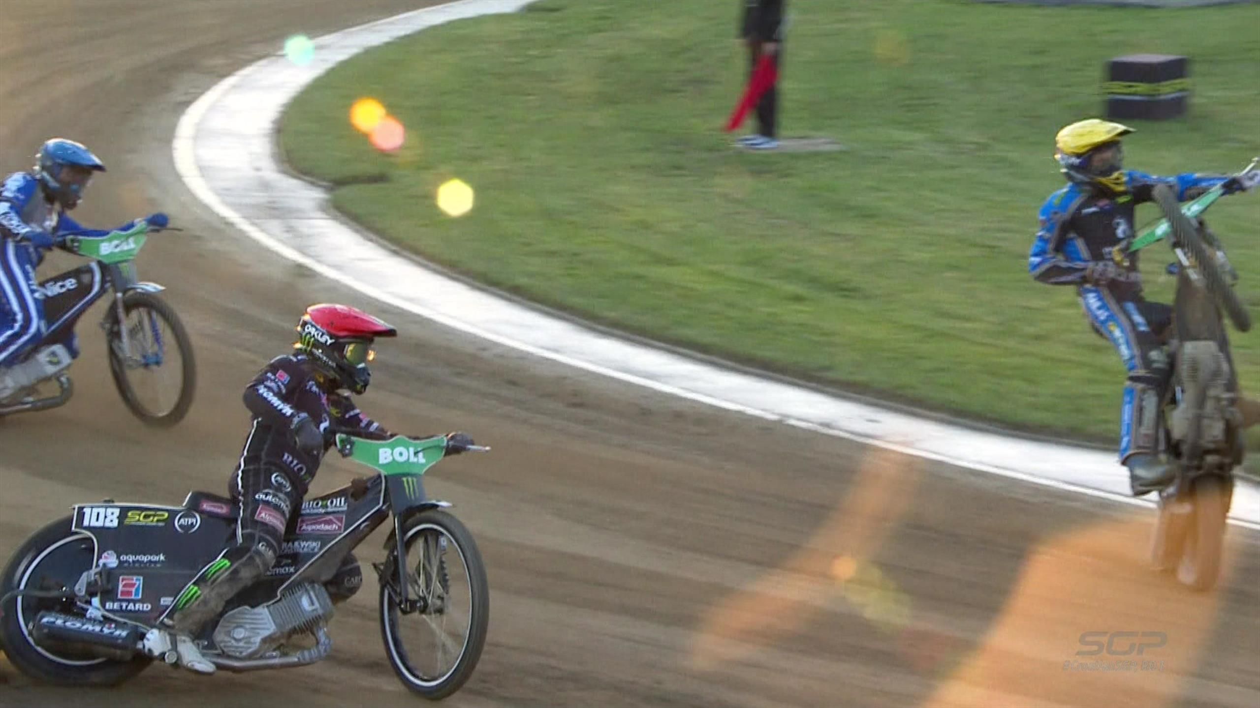 FIM Speedway Grand Prix: Jason Doyle and Tai Woffinden crash out in ...