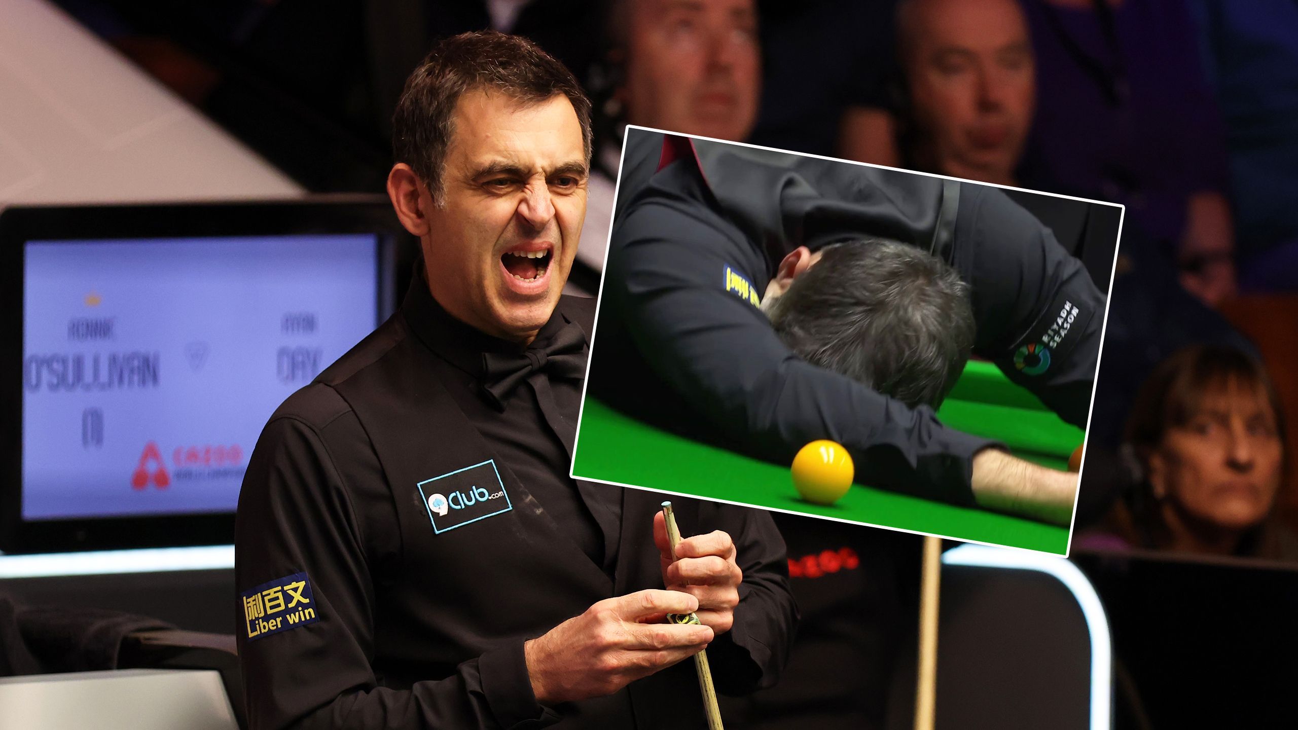 Ronnie O'Sullivan displays disgust at bad luck over miss at World ...