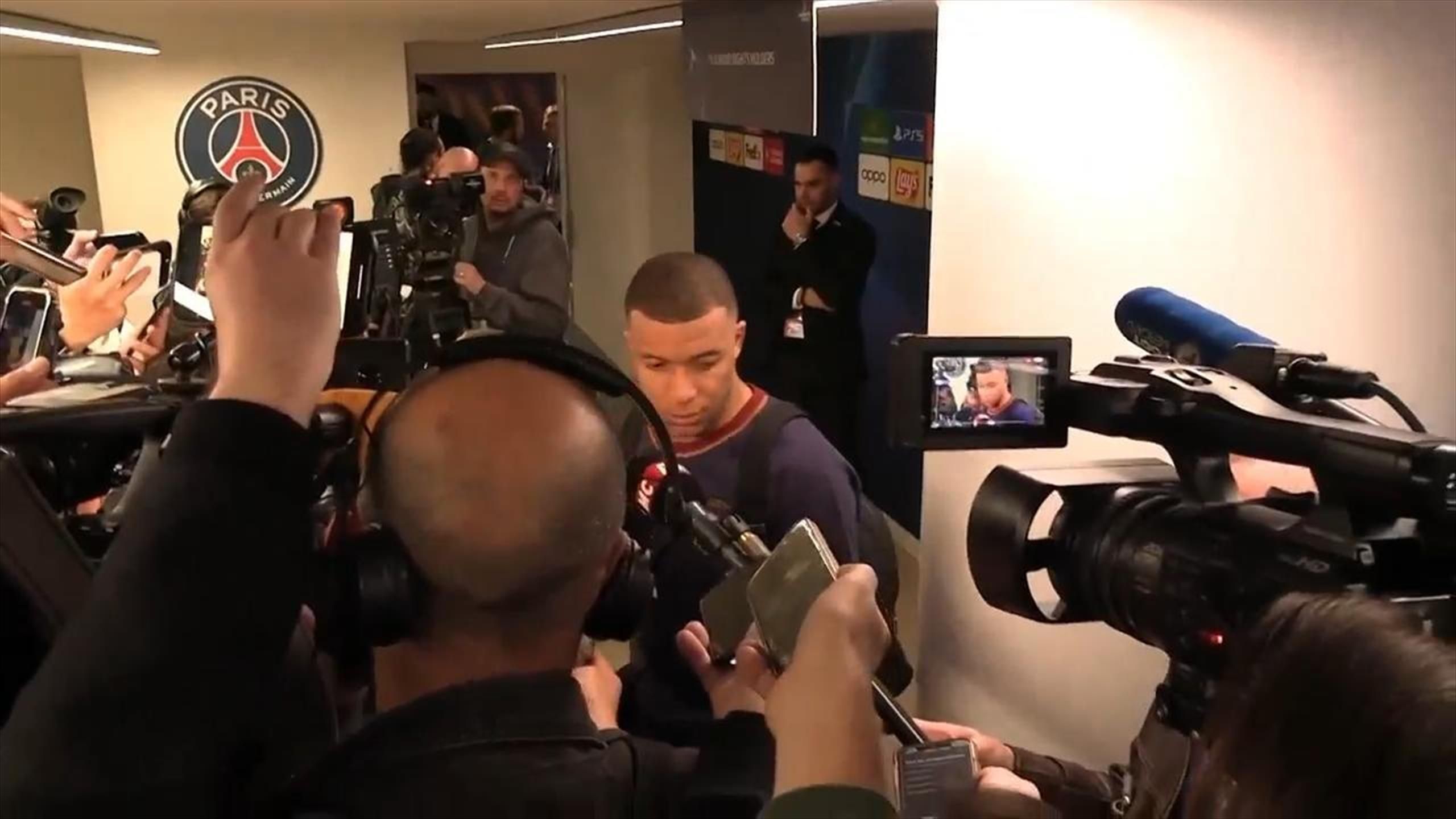 Kylian Mbappe exits interview after being asked if he will support Real Madrid or Bayern Munich ...