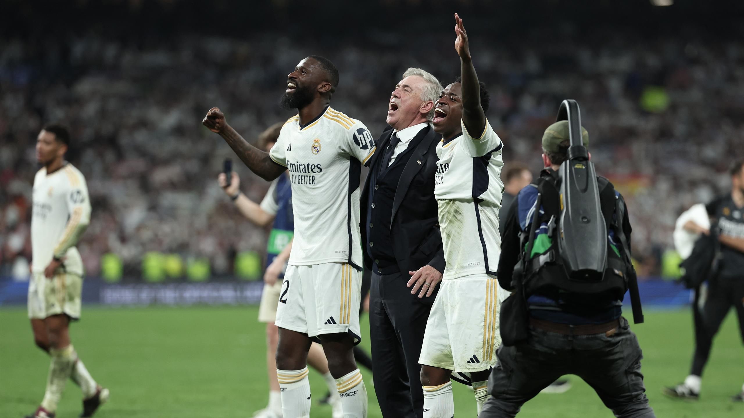 Tears of joy as Real Madrid celebrate making UEFA Champions League ...