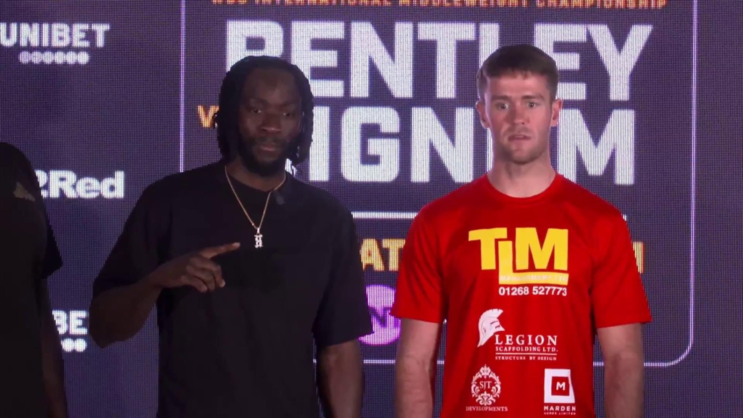 Denzel Bentley and Danny Dignum face off for the vacant WBO ...