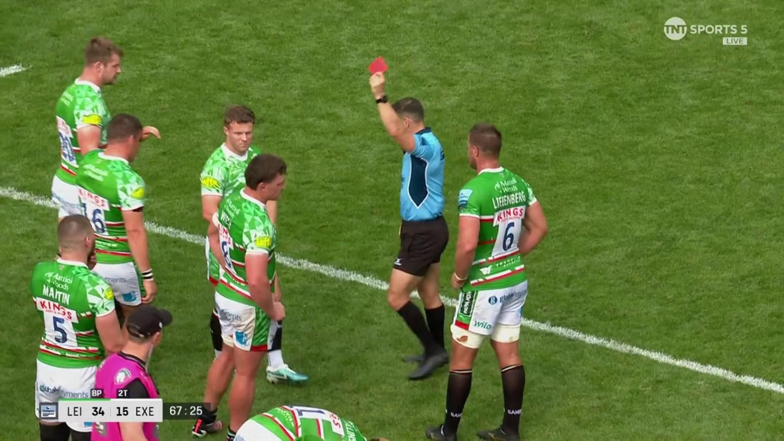 ‘Didn’t look good’ - Jasper Wiese shown red card to end Leicester ...