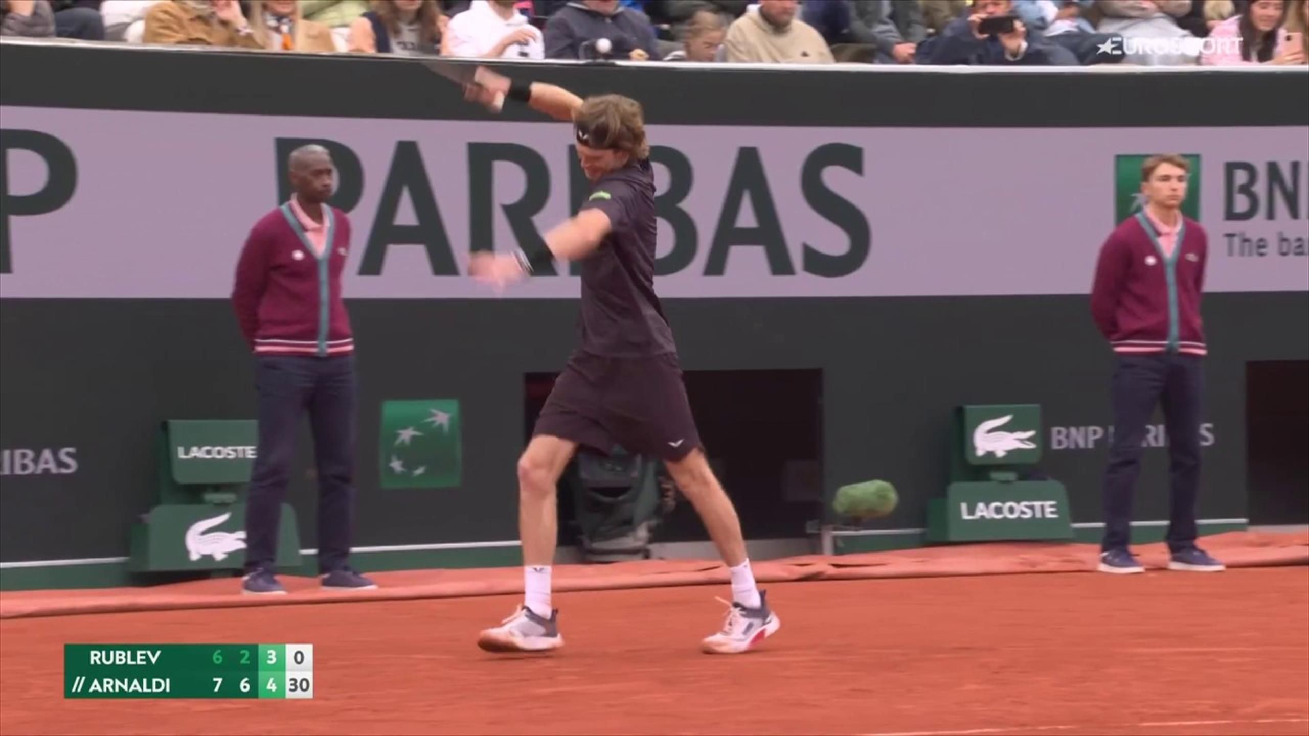 French Open: 'A very public way to go completely nuts' - Andrey Rublev ...