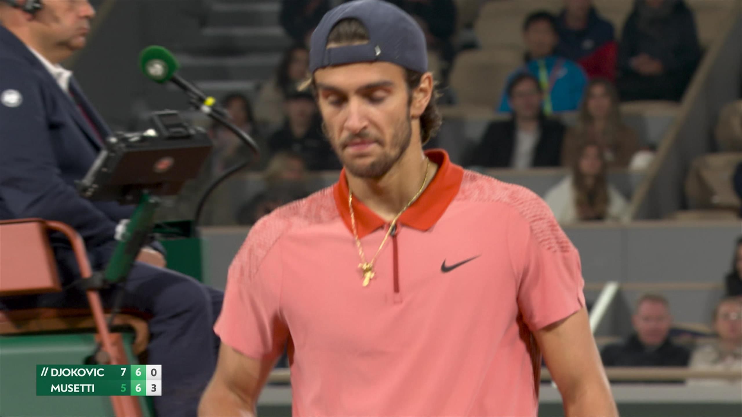 French Open: Novak Djokovic acknowledges sublime drop shot by Lorenzo ...