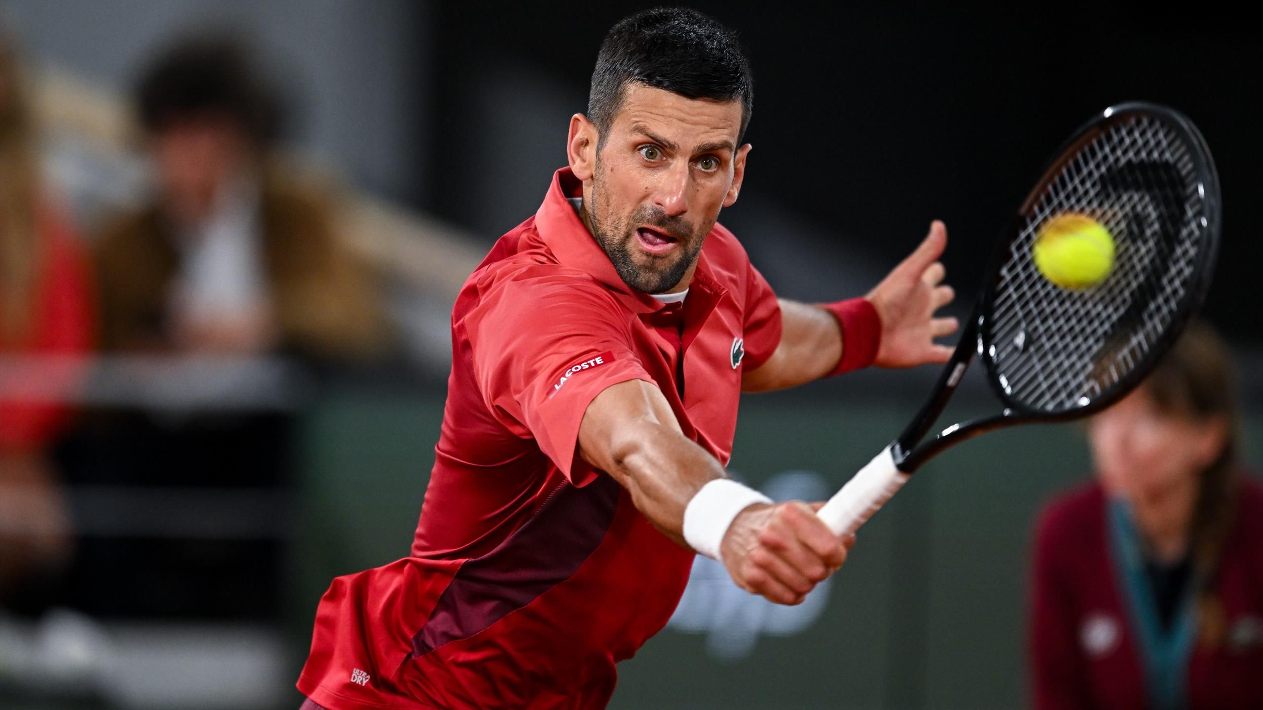 French Open: Novak Djokovic wins opening point against Francisco ...
