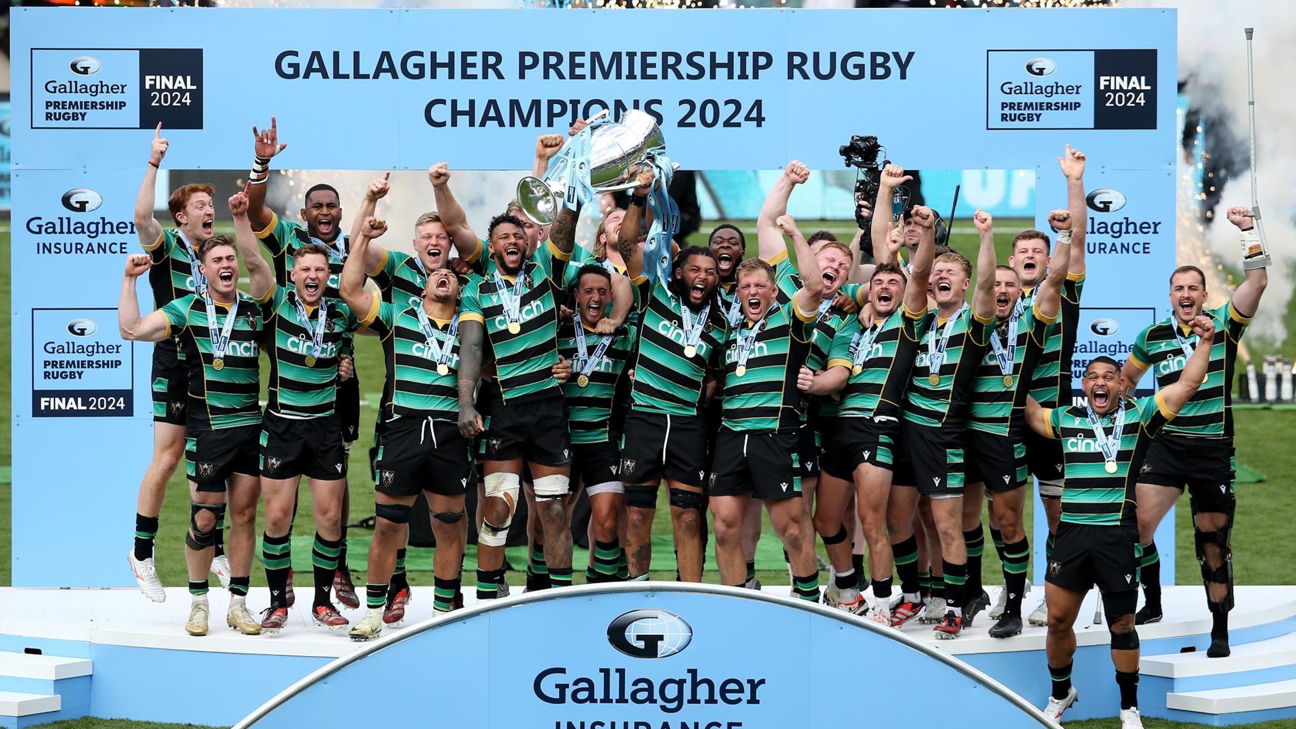 ‘What a moment!’ – Northampton Saints lift Gallagher Premiership trophy ...