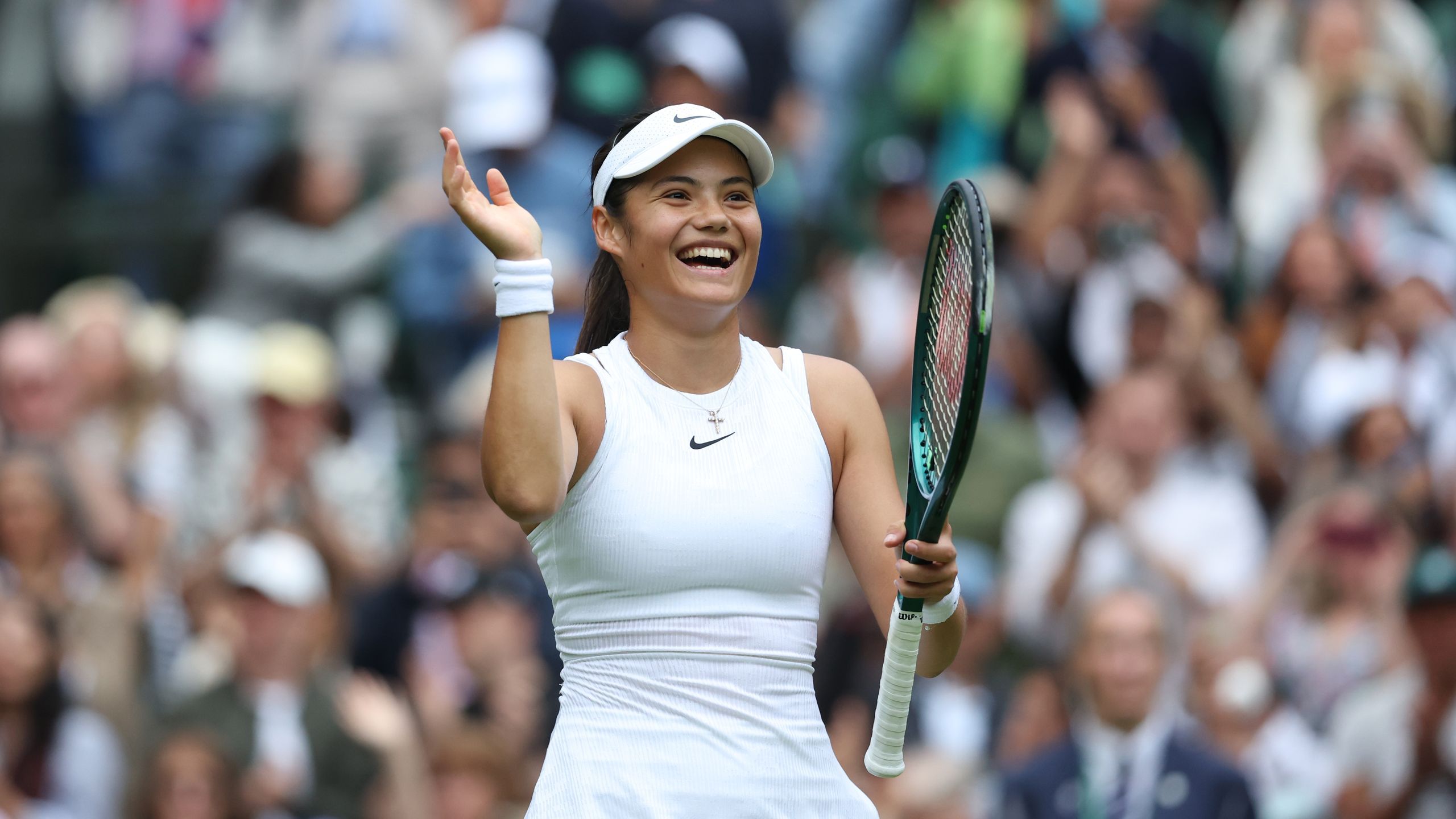 Wimbledon: Britain's Emma Raducanu seals impressive opening win over ...