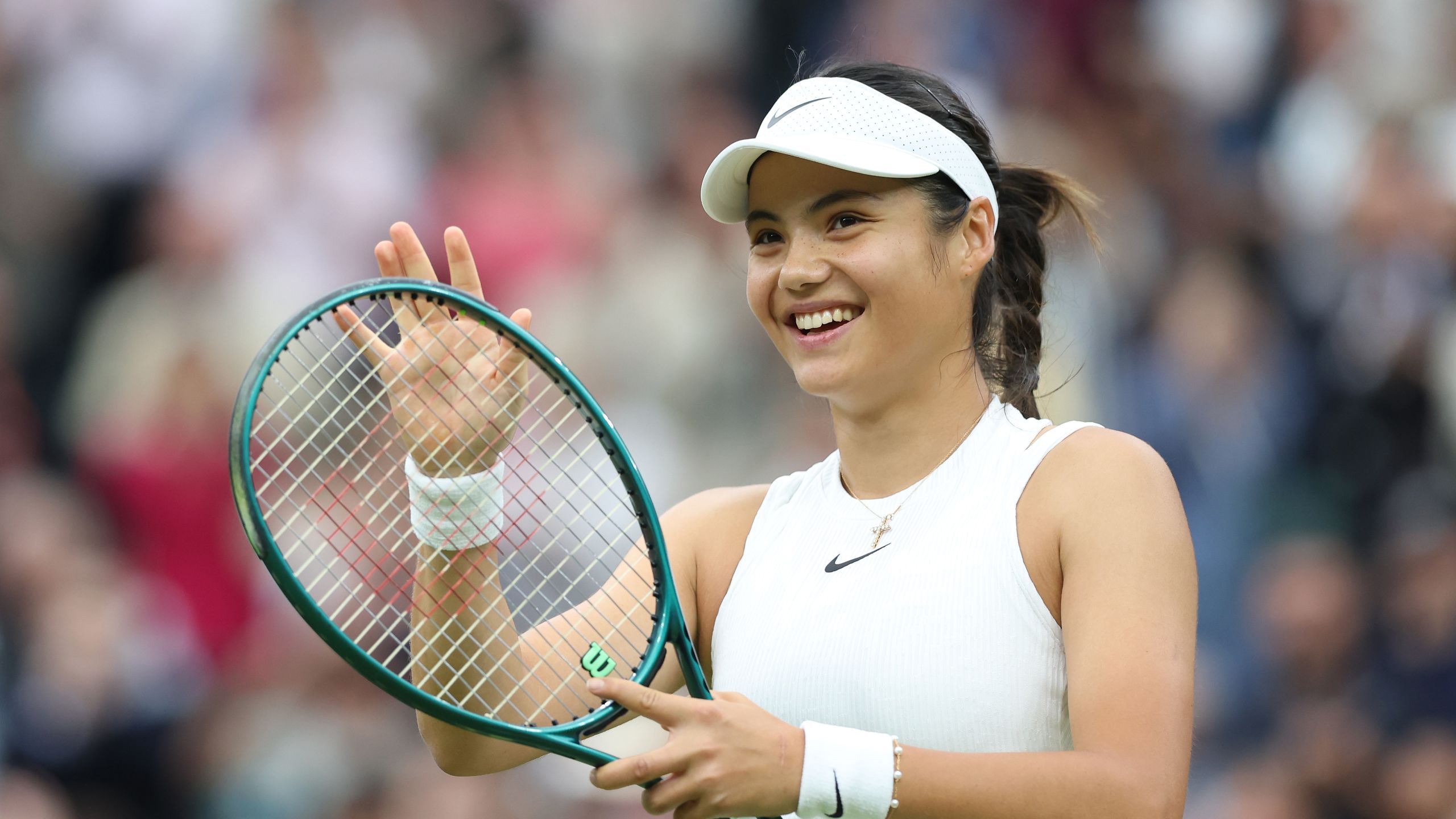 Wimbledon: Emma Raducanu roars into third round with emphatic victory ...