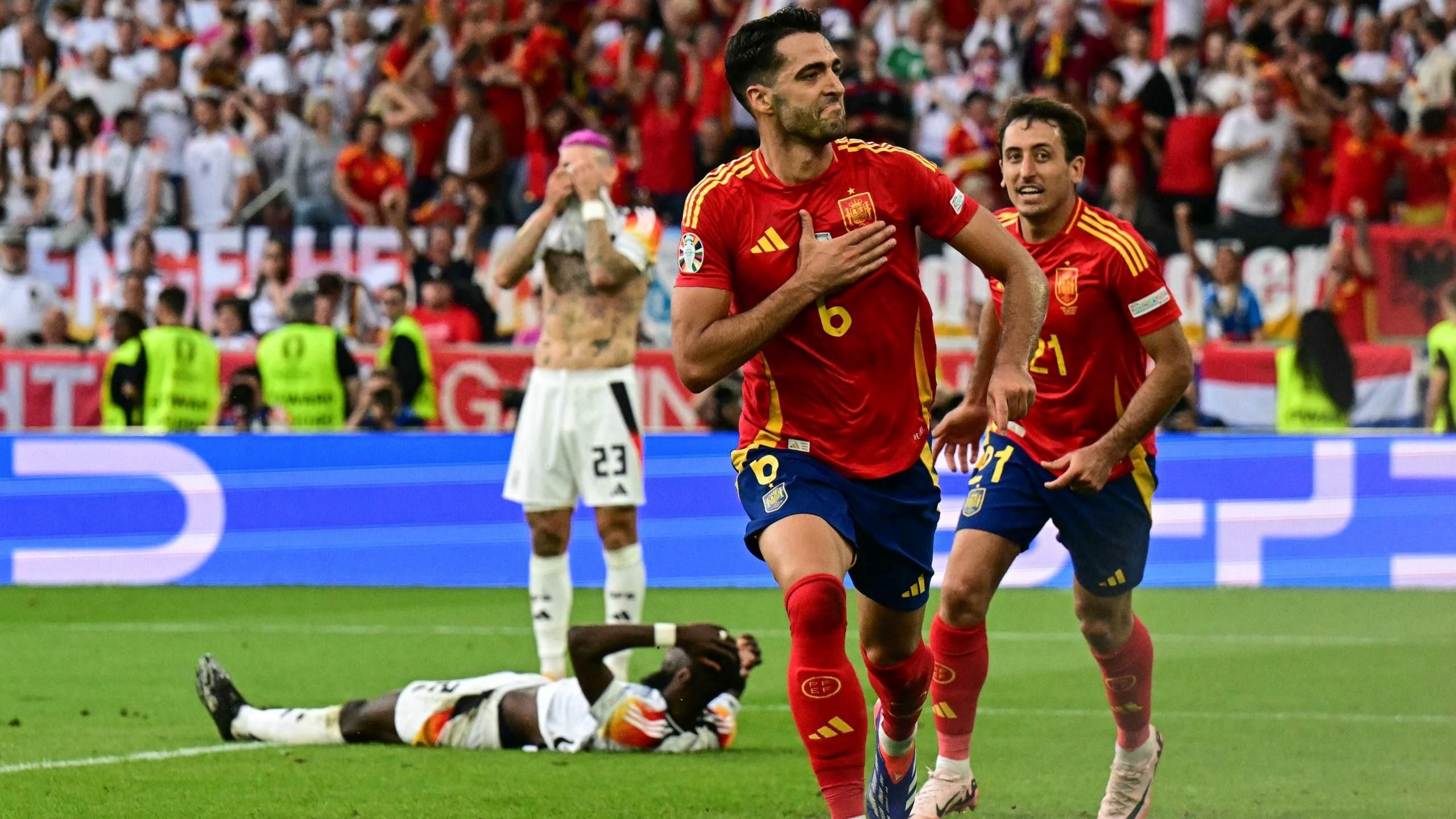 Spain 2-1 Germany (AET): Mikel Merino nets dramatic stoppage-time ...